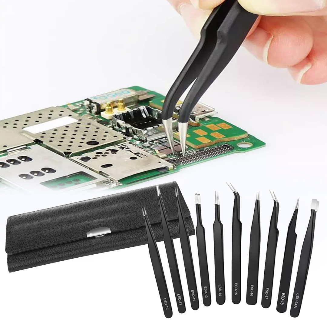 45% off on 10-in-1 Anti-Static Precision Tweezer Set | OneDayOnly