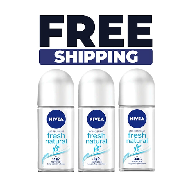50ml Fresh Natural Anti-Perspirant Roll Ons | OneDayOnly
