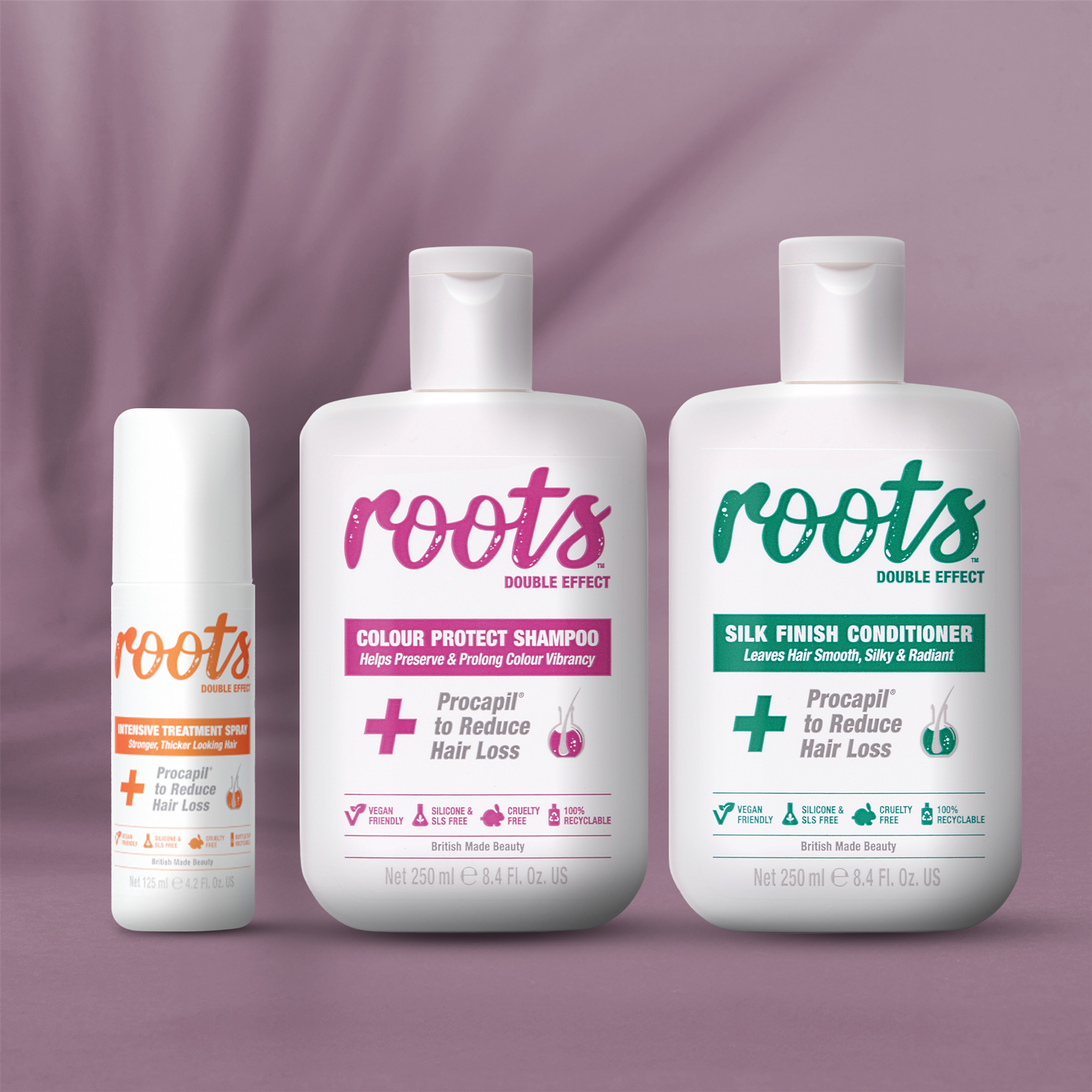 51% off on Roots 3-Piece Platinum Hair Care | OneDayOnly
