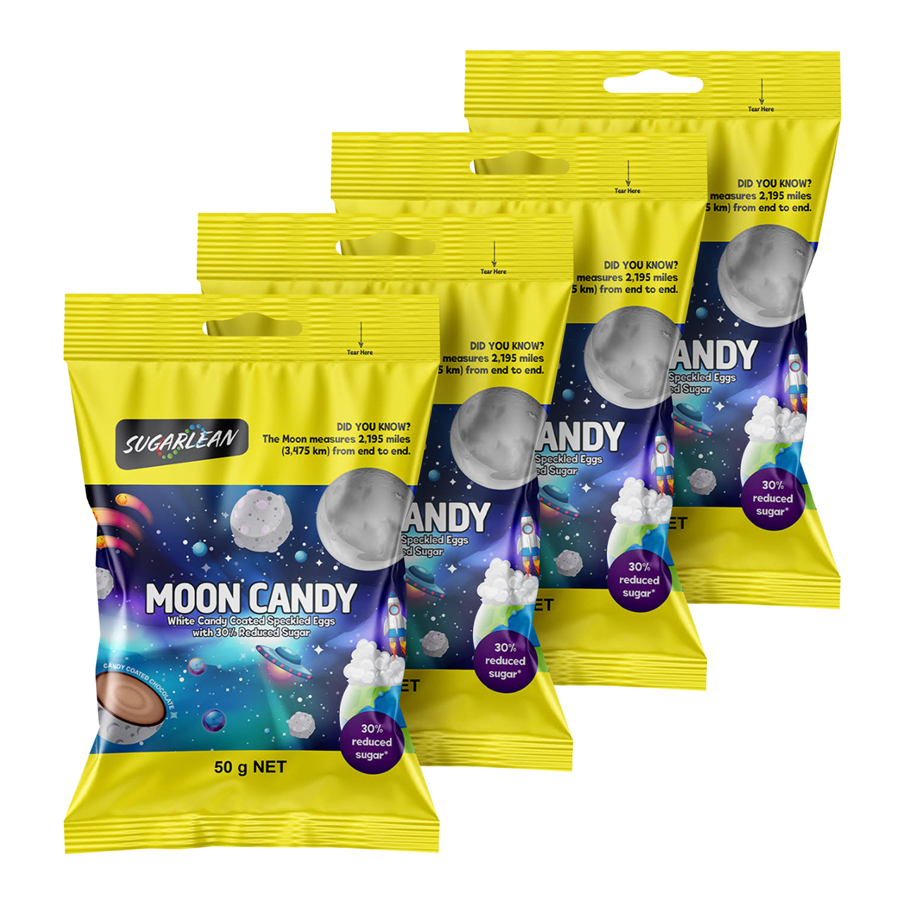 29% off on Sugarlean 4x 50g Moon Candies | OneDayOnly