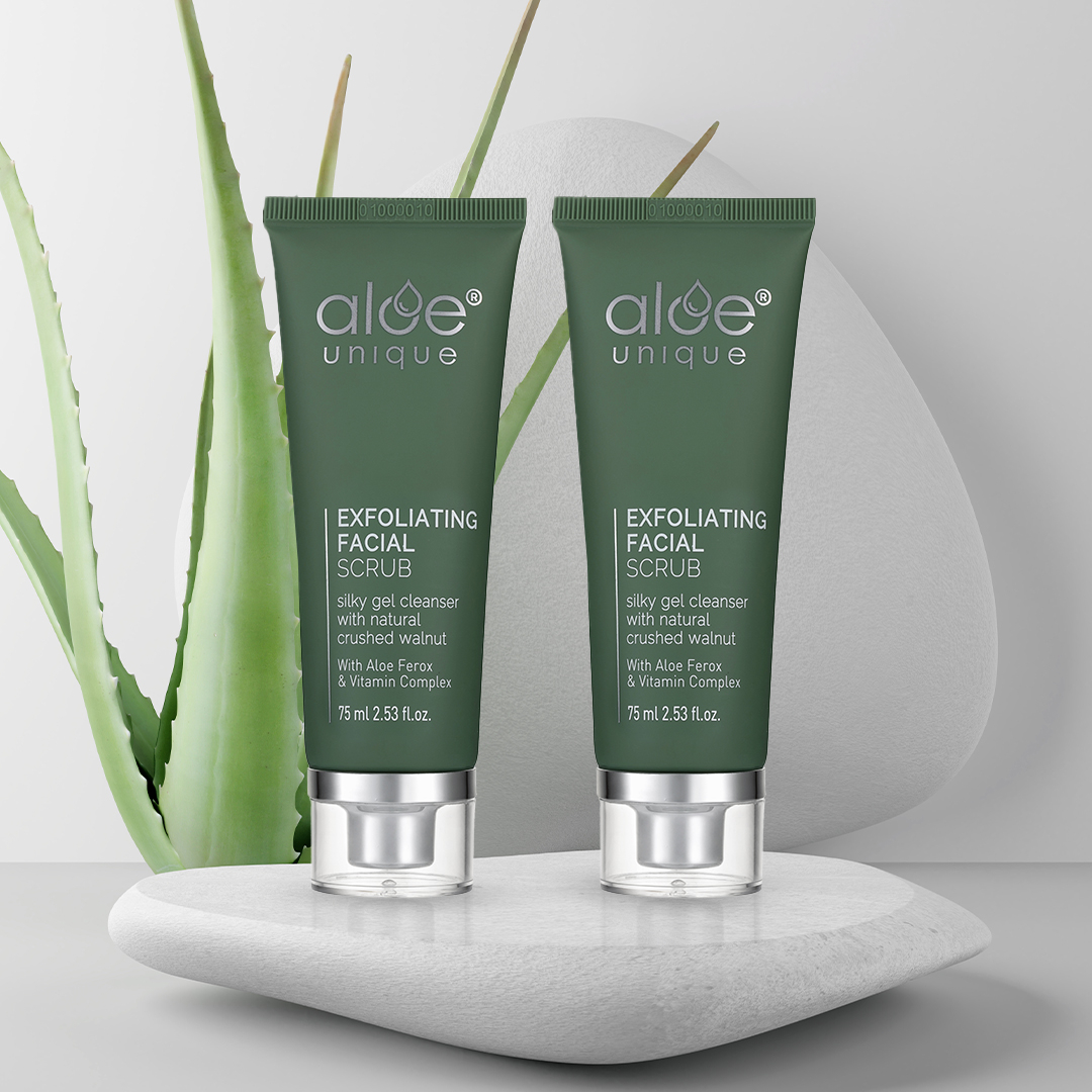 38% off on Aloe Unique 2x 75ml Facial Scrubs | OneDayOnly