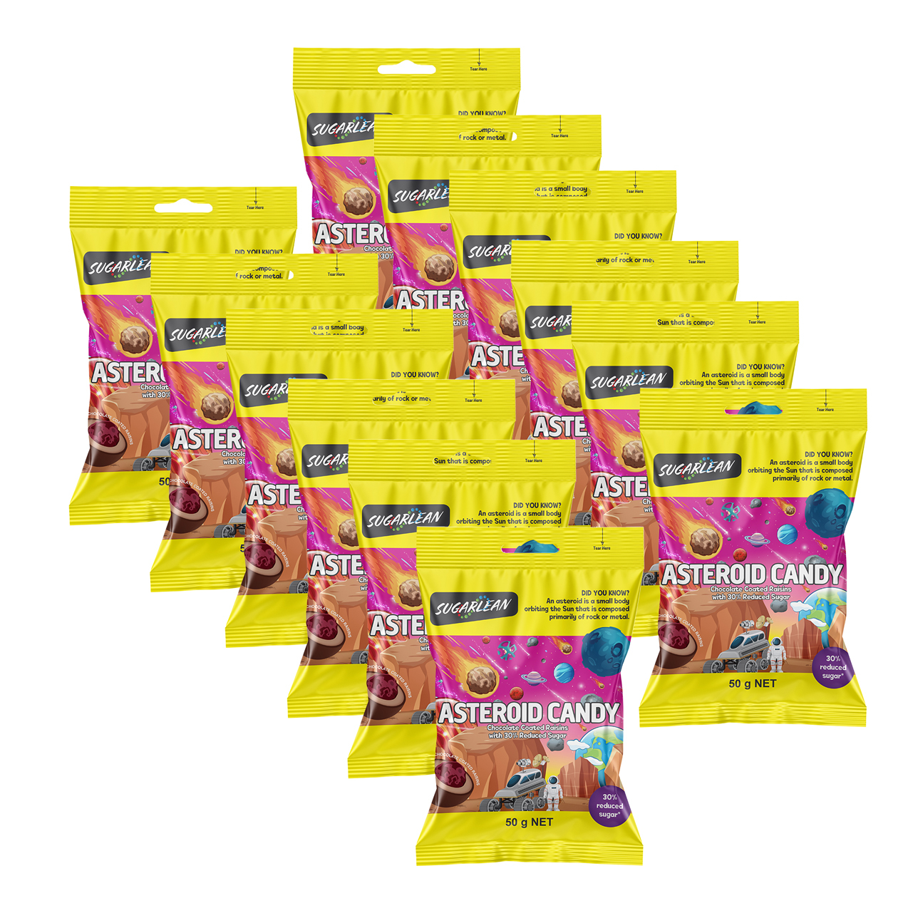 34% off on Sugarlean 12x 50g Asteroid Candies | OneDayOnly