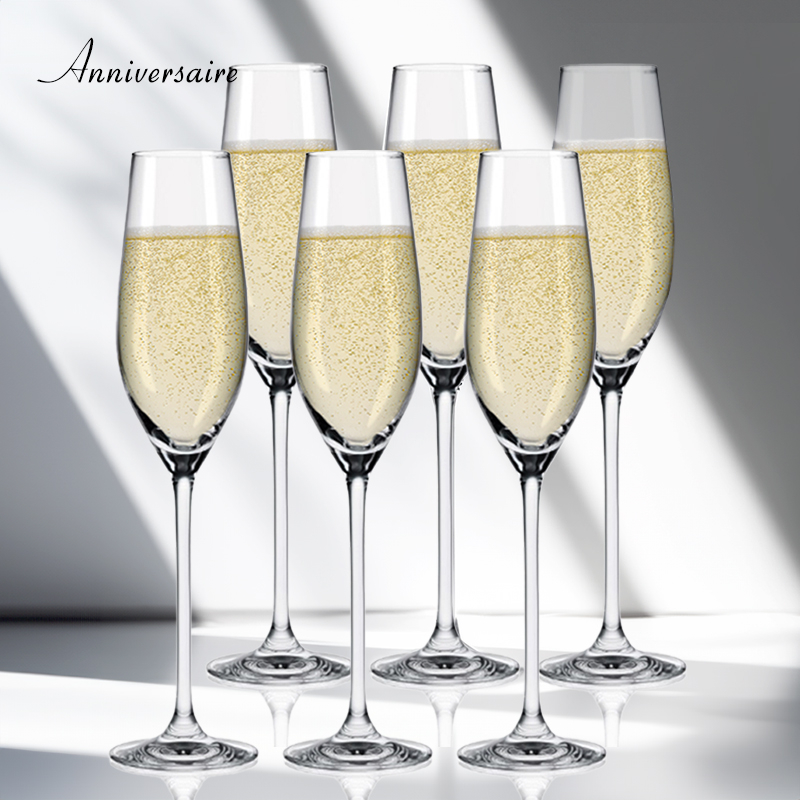 67% off on 6x 235ml Champagne Crystal Glasses | OneDayOnly