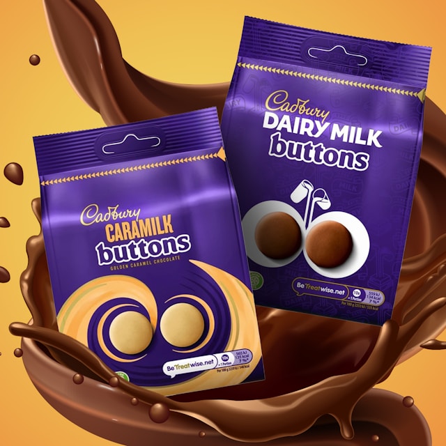 Cadbury 4x 95g Dairy Milk Buttons | OneDayOnly