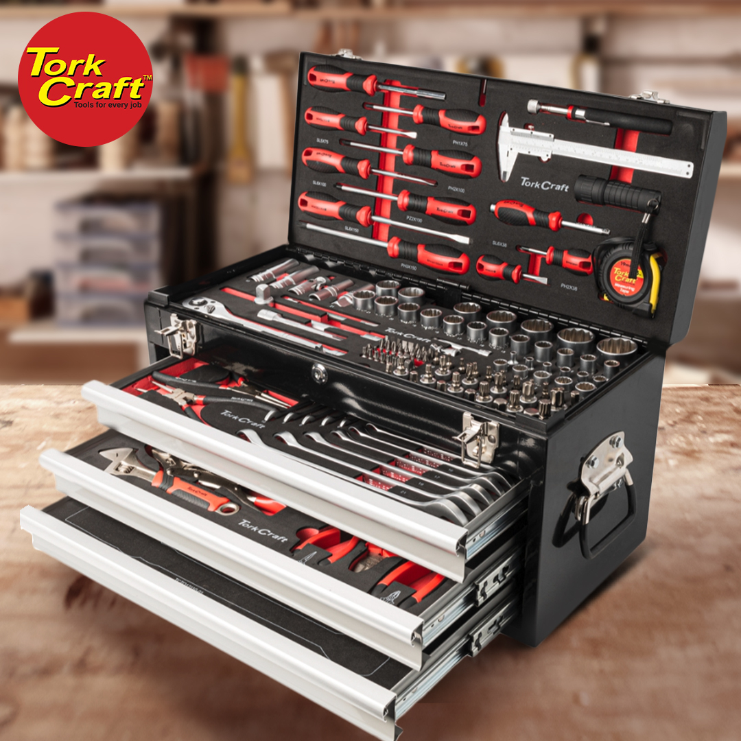 45% off on 154-Piece Lockable 3 Drawer & Top Tray Tool Box | OneDayOnly