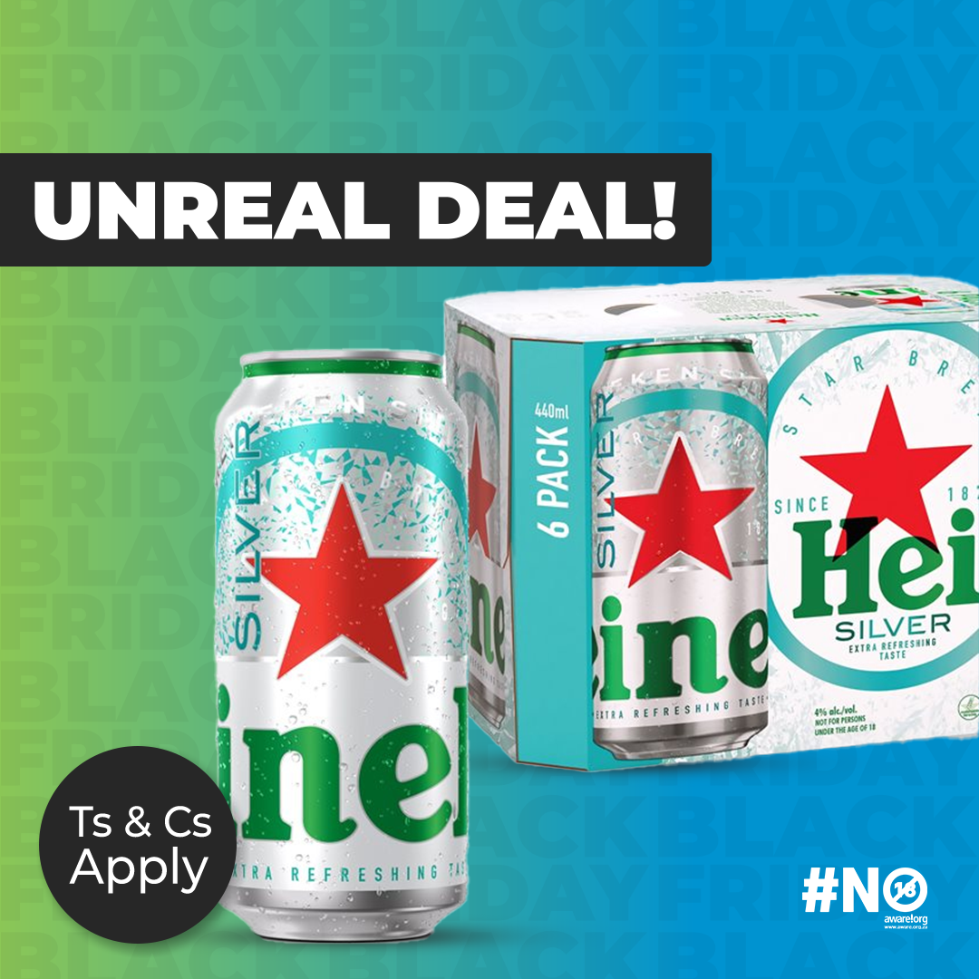 89% off on Heineken 4x 440ml Silver Beer Cans | OneDayOnly