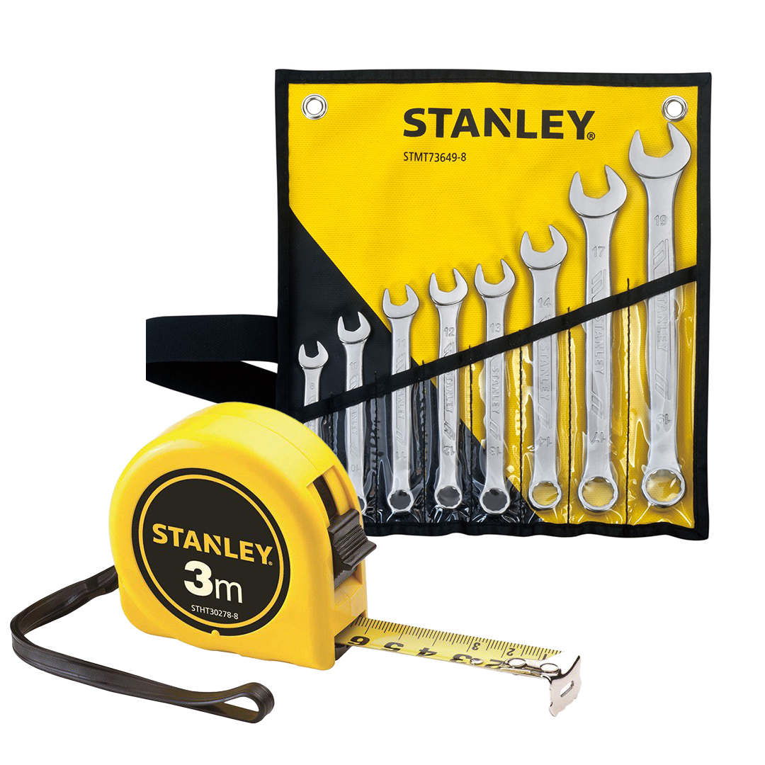 73% off on Stanley Wrench Set and Tape Measurer | OneDayOnly