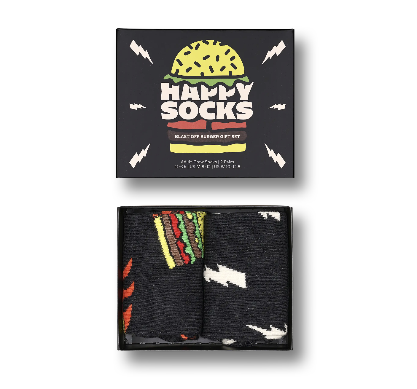40% off on 2-Piece Blast Off Burger Socks Set | OneDayOnly