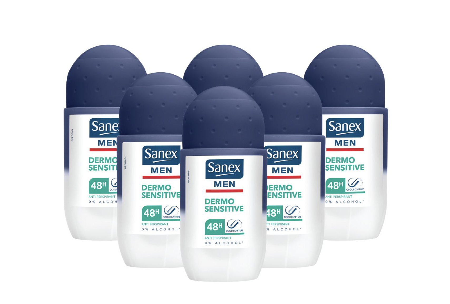 Sanex 6x 50ml Men's Anti-Perspirant Roll-Ons | OneDayOnly