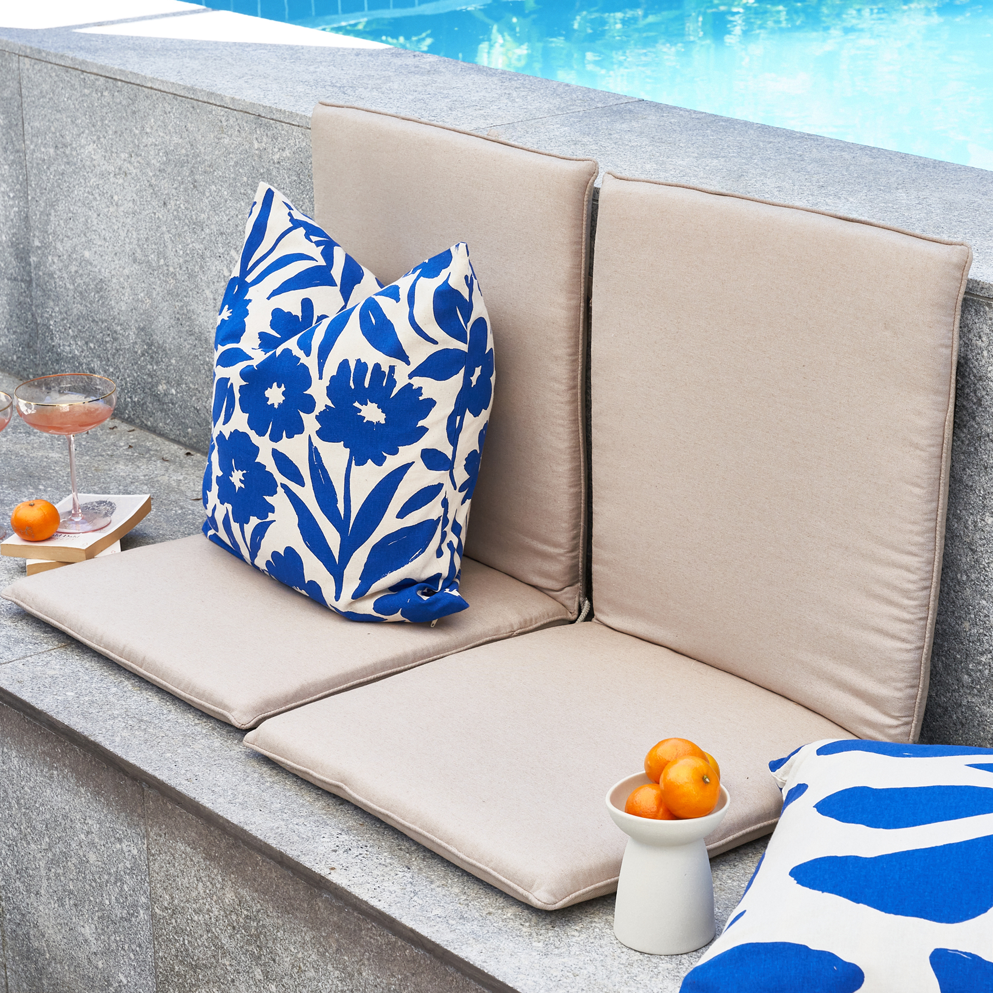 36% off on 2x Stacking Chair Outdoor Cushion | OneDayOnly