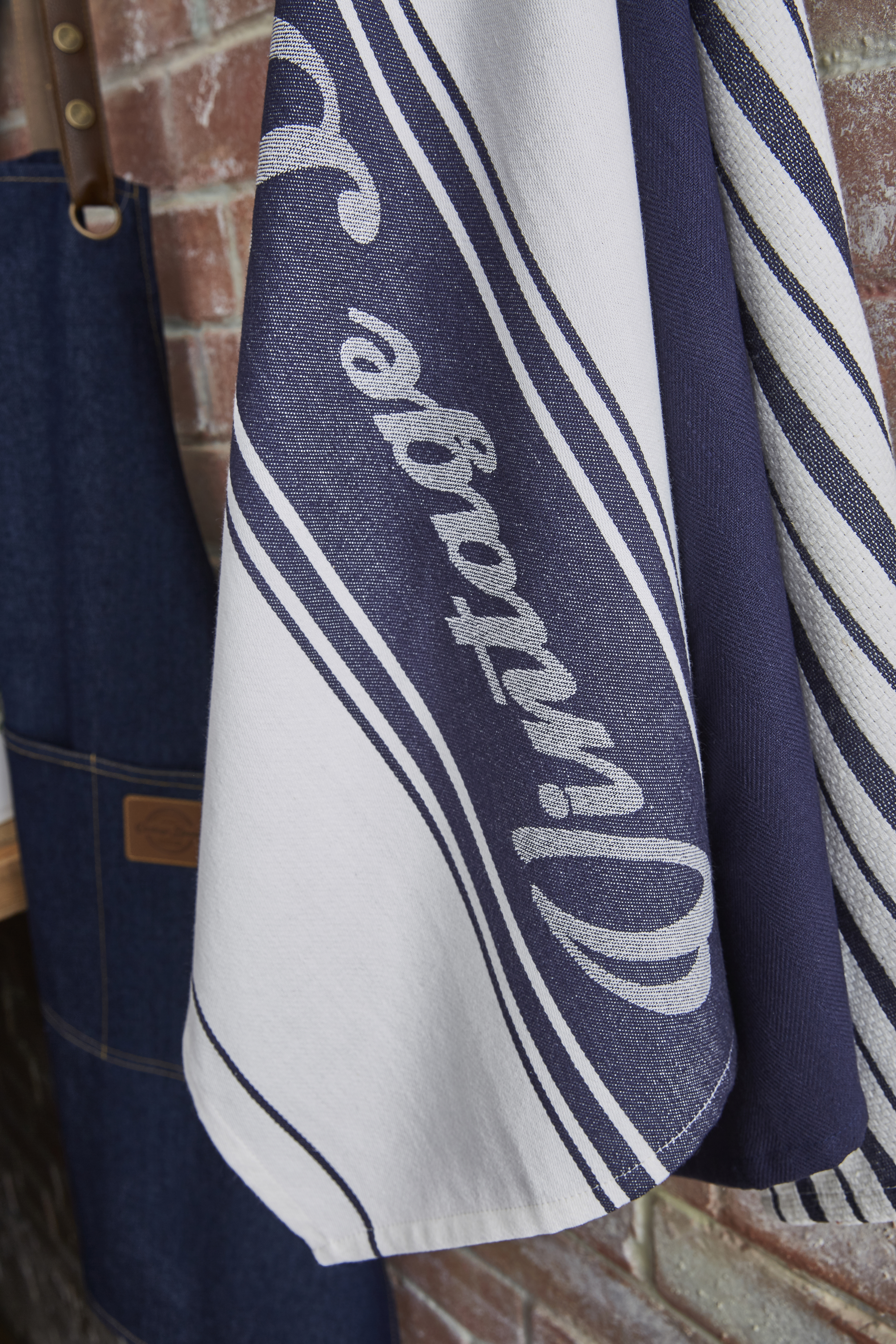 27% off on Cooksmart 3x Oxford Denim Tea Towels | OneDayOnly