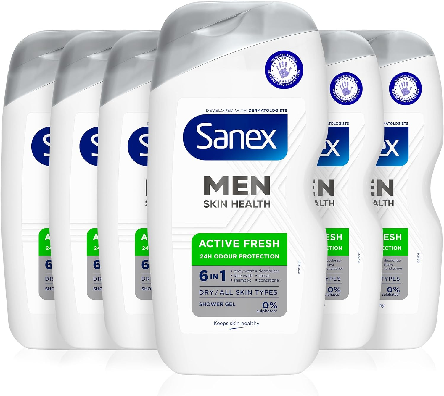 35% off on Sanex 6x 500ml Men's Shower Gels | OneDayOnly