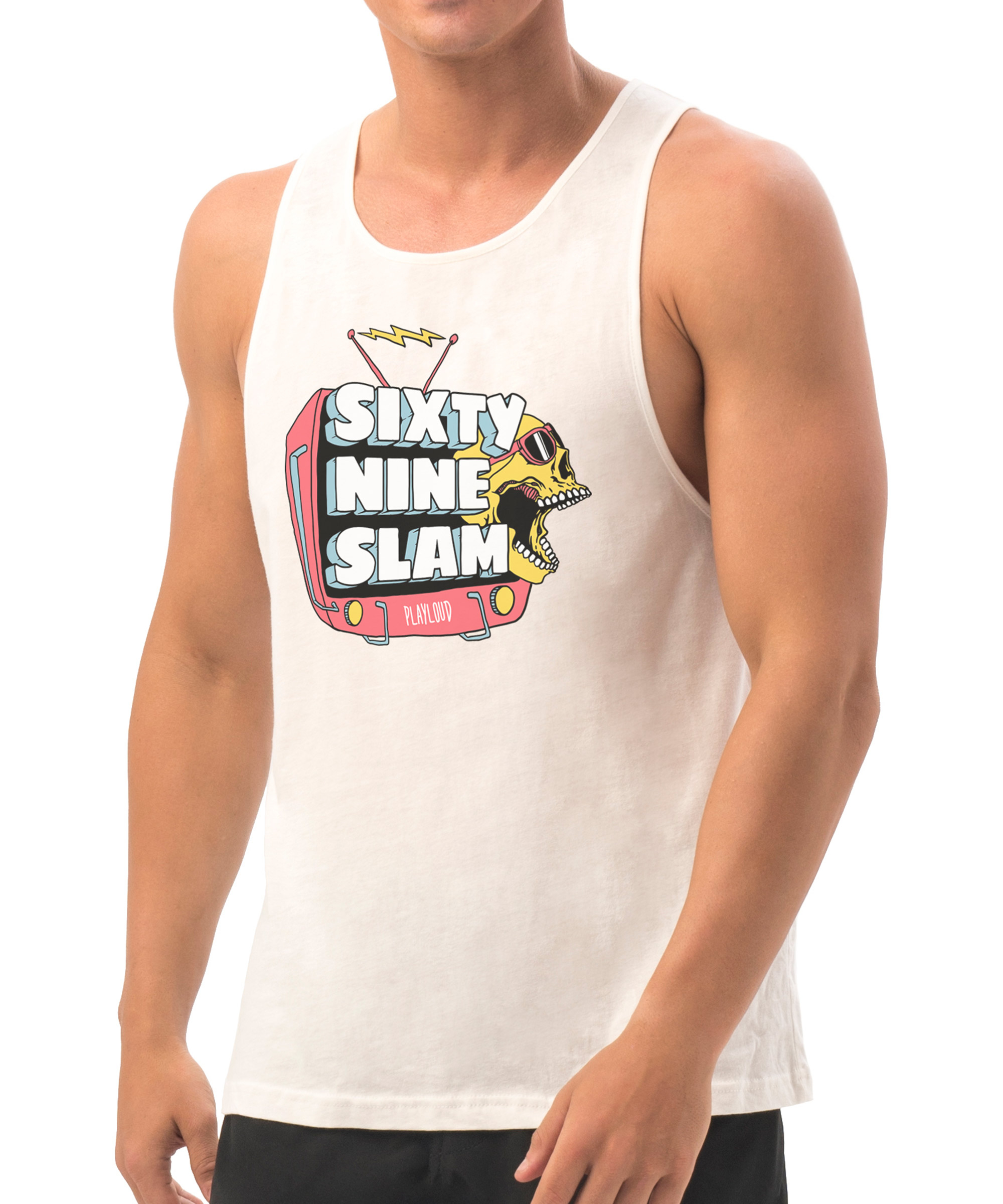 23% off on 69Slam Men's Roman Loose Fit Singlet | OneDayOnly