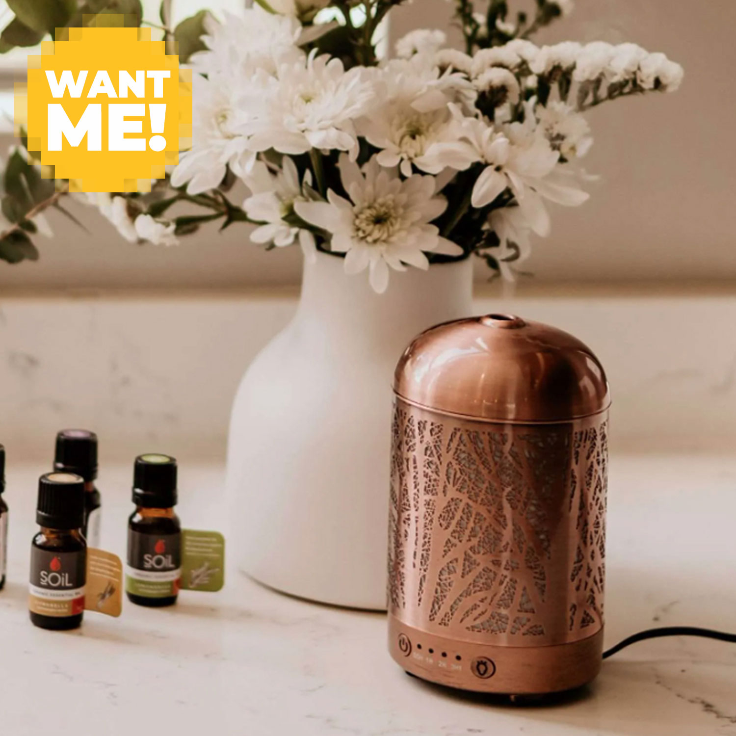 46% off on Ultrasonic Metal Aroma Diffuser | OneDayOnly
