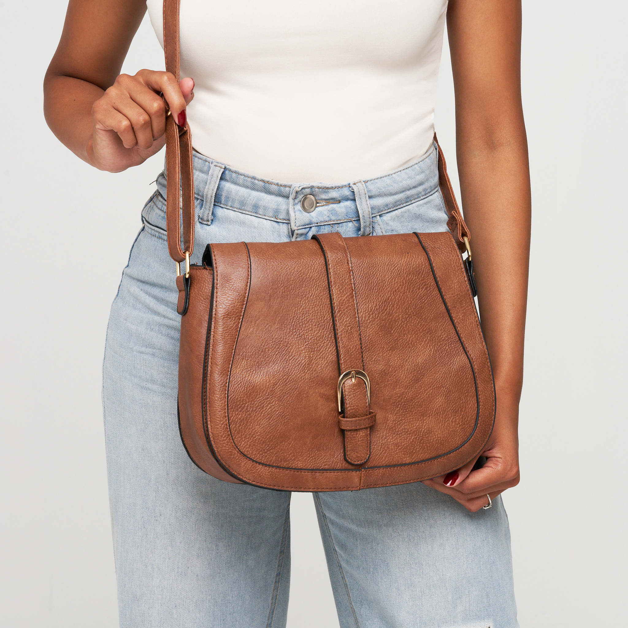 46% off on Ardene Ladies Saddle Crossbody Bag | OneDayOnly