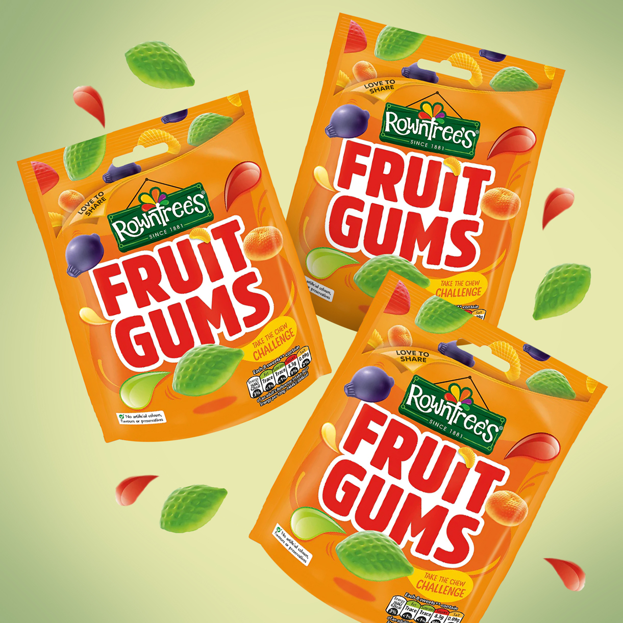 26% off on Rowntree's 3x 120g Fruit Gums | OneDayOnly