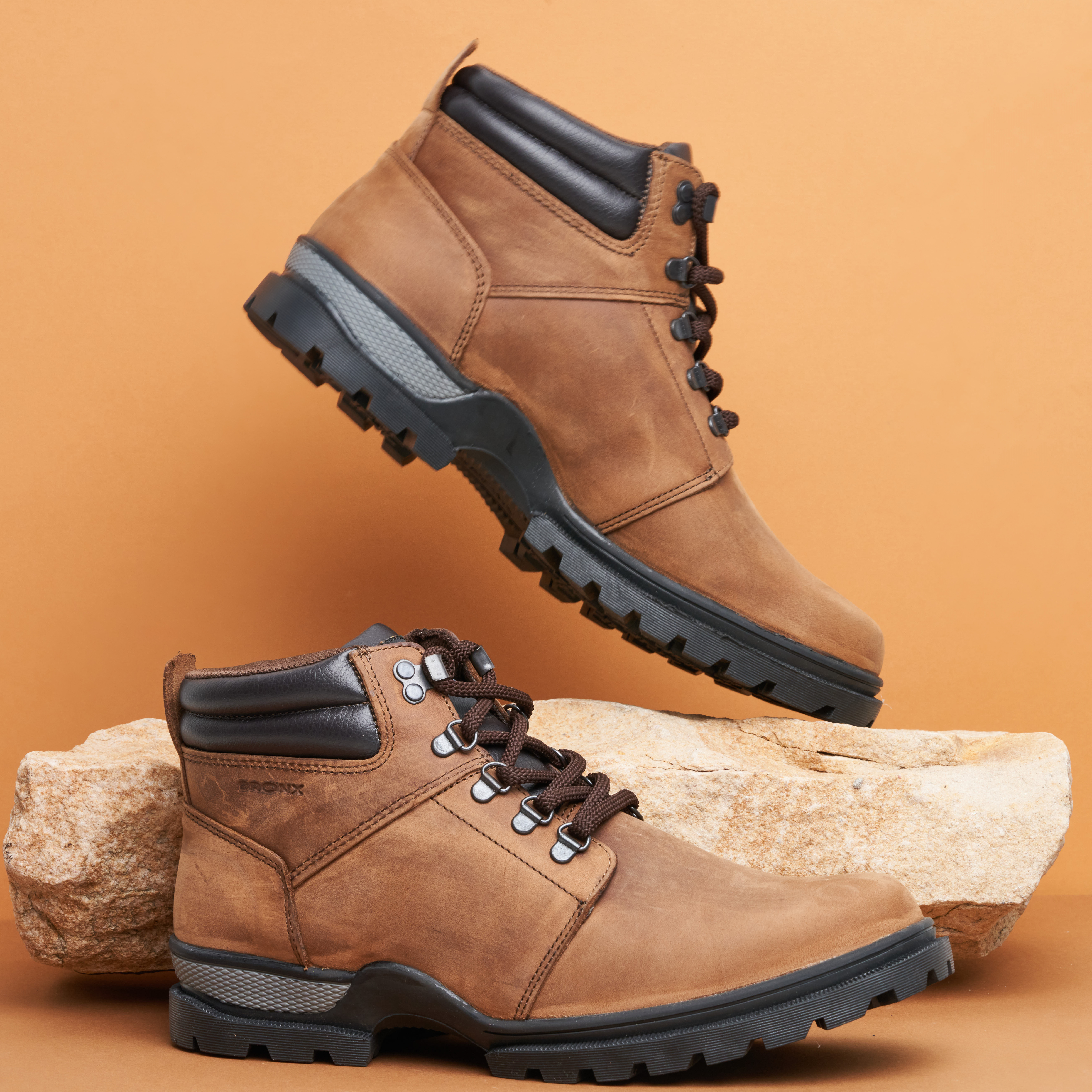 48% off on Bronx Men's Leather Trap Boots | OneDayOnly