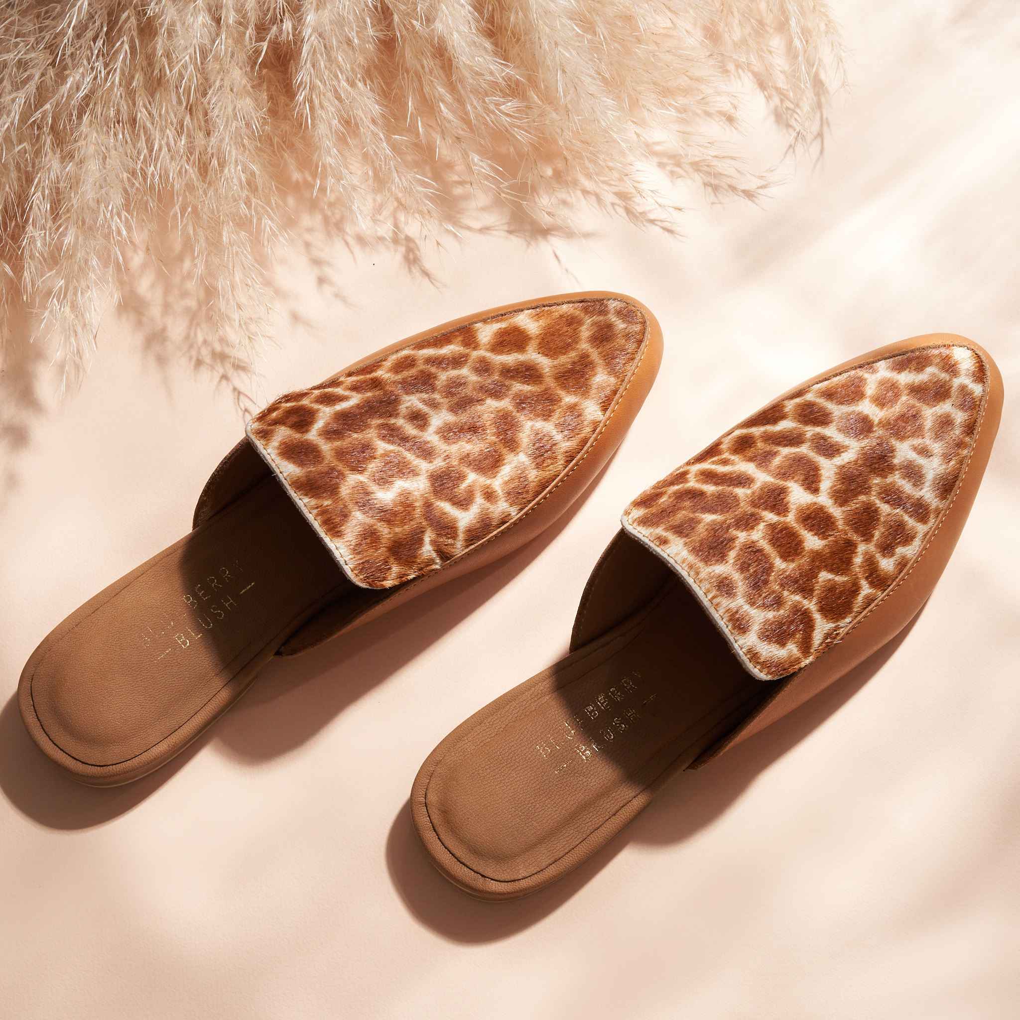 28% off on Ladies Leather Milan Giraffe Mules | OneDayOnly