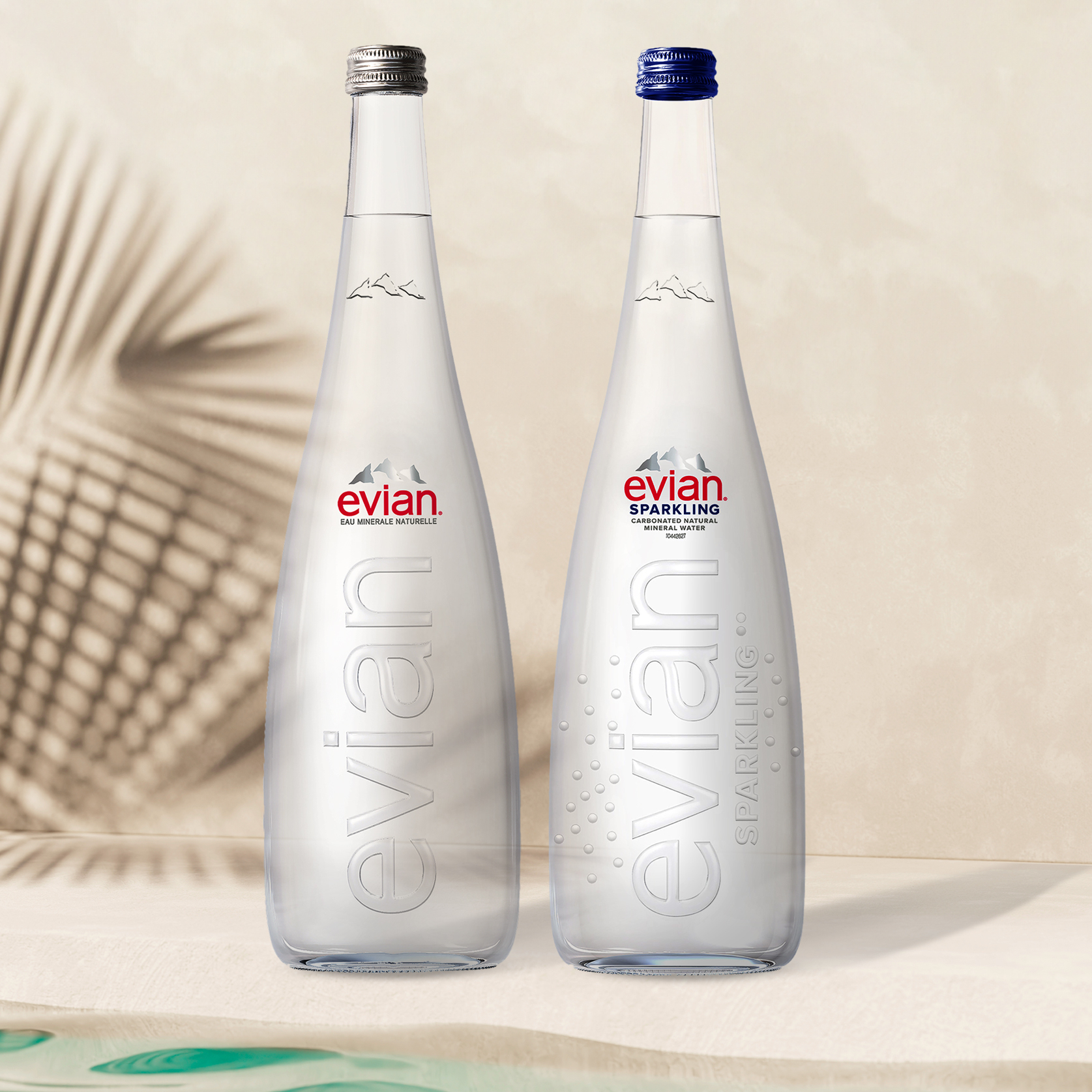 16% off on Evian 12x 750ml Glass Water Bottles | OneDayOnly