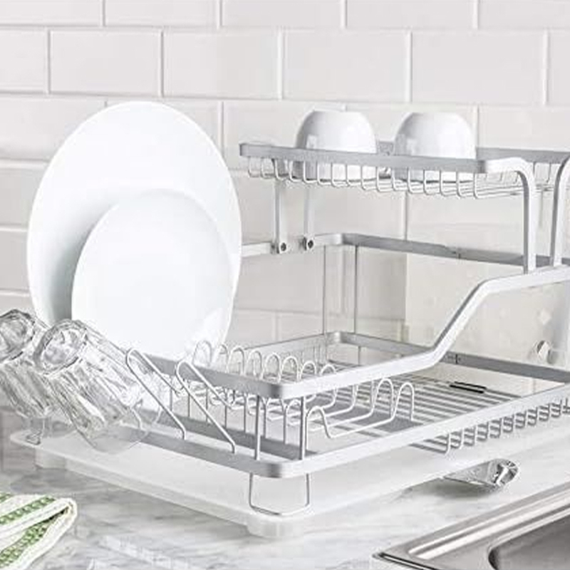 25% off on Spring 2-Tier Aluminium Dish Rack | OneDayOnly