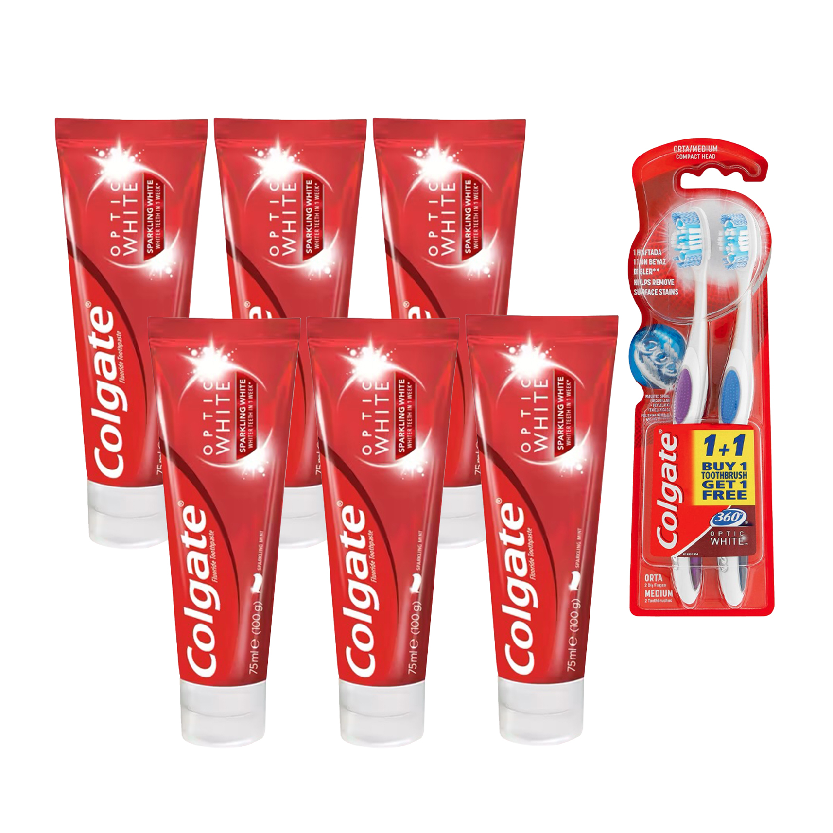 32% off on Colgate 8-Piece Optic White Bundle | OneDayOnly