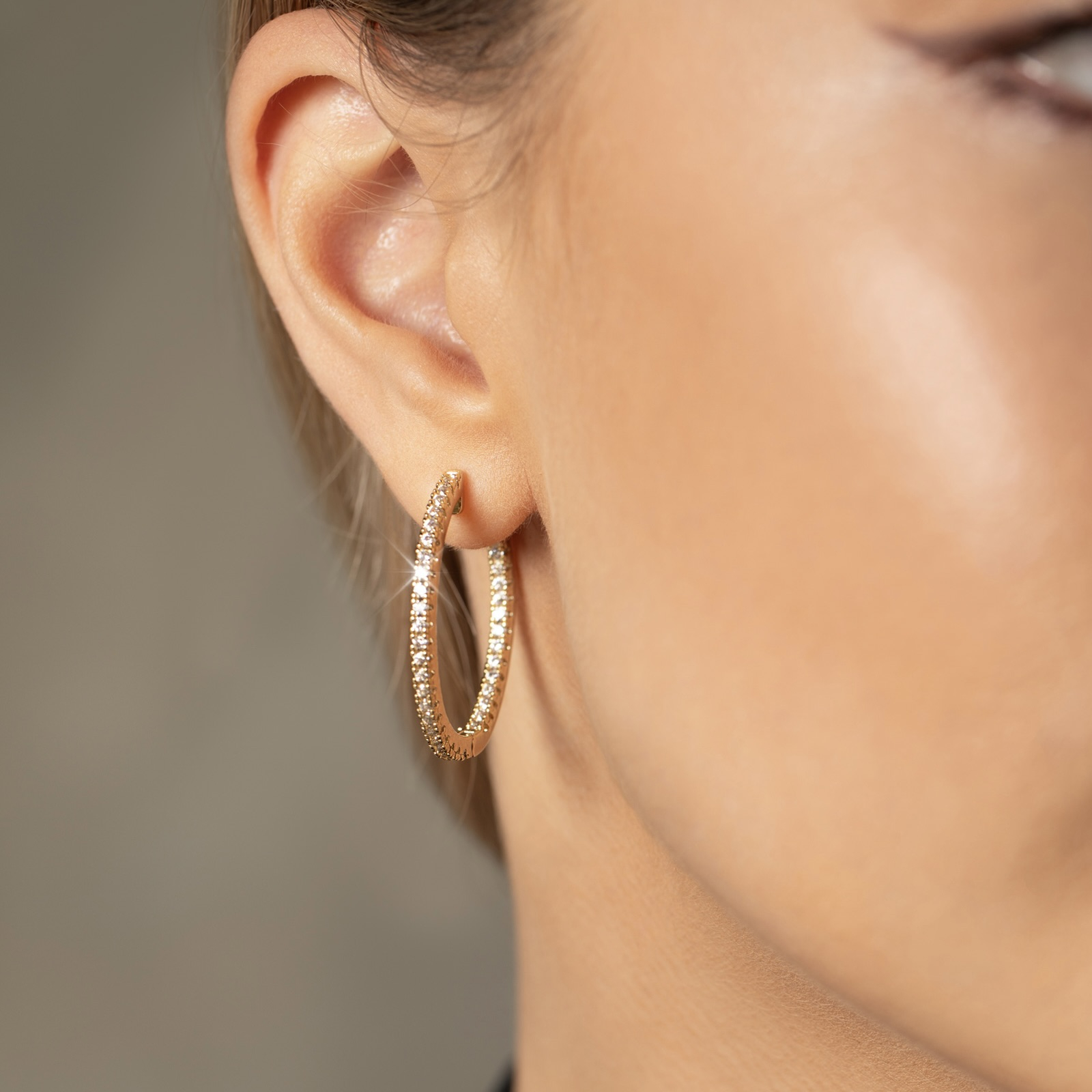 61% off on Mestige Eternal Hoop Earrings | OneDayOnly