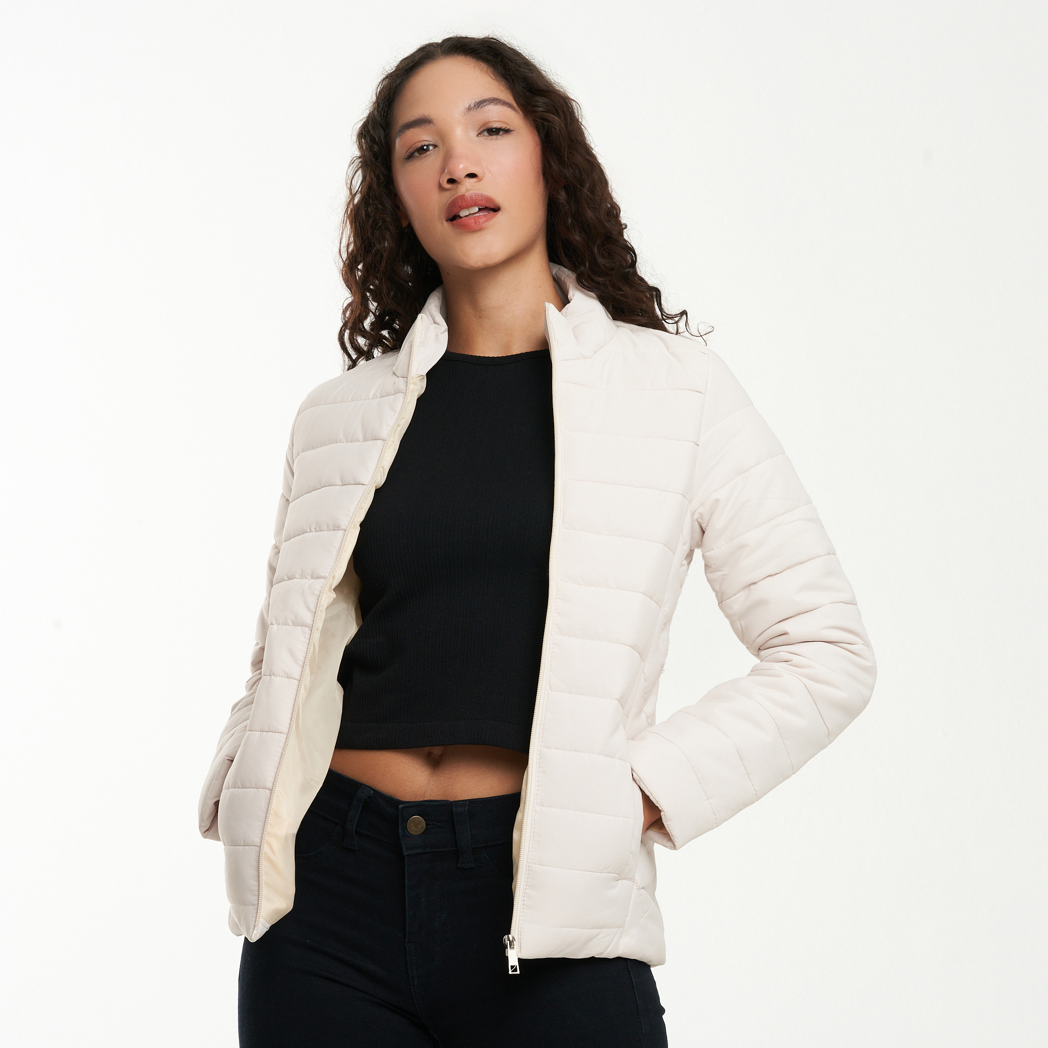 44% off on Luv Ladies Basic Puffer Jacket | OneDayOnly