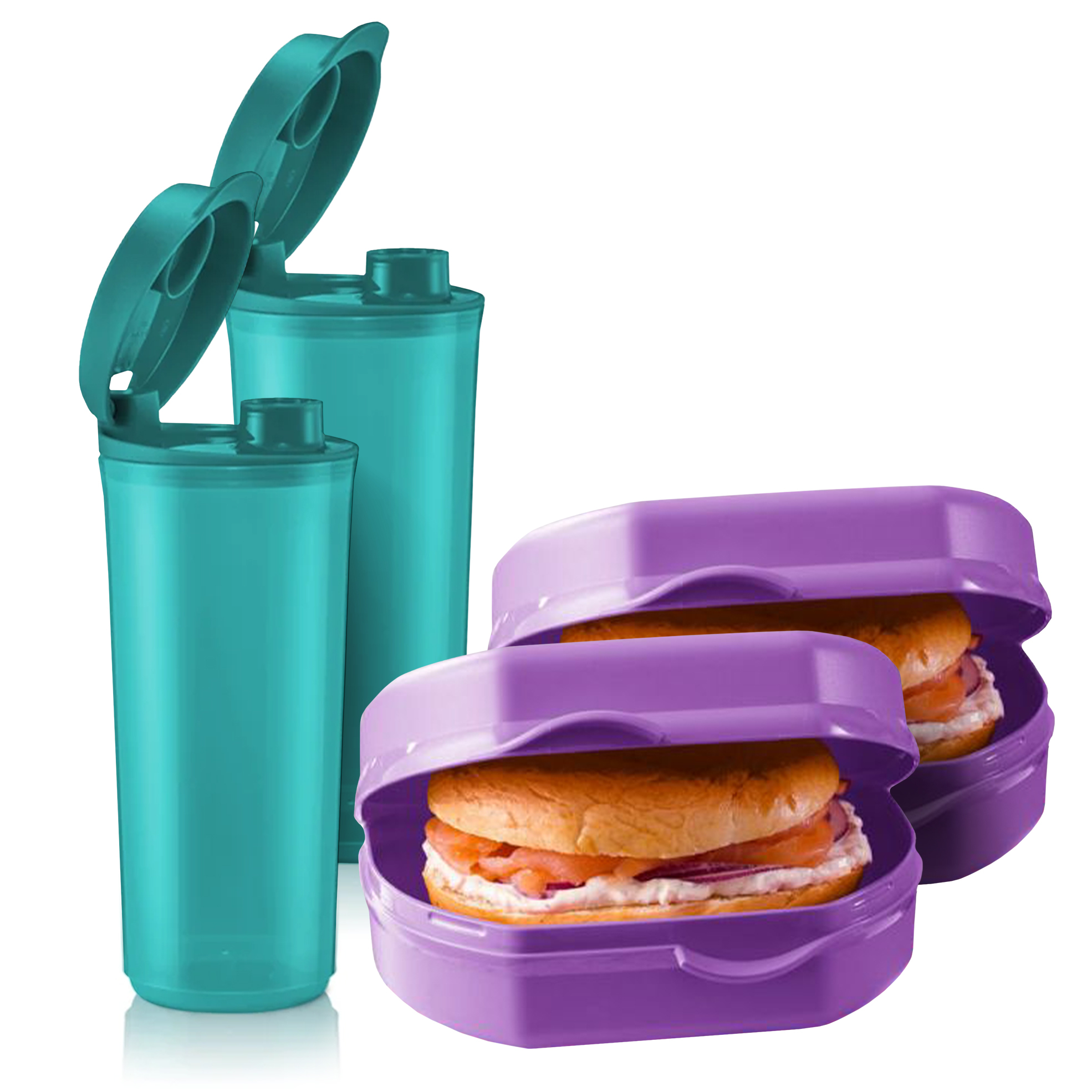 54% off on Tupperware 2x On The Go Lunch Sets | OneDayOnly