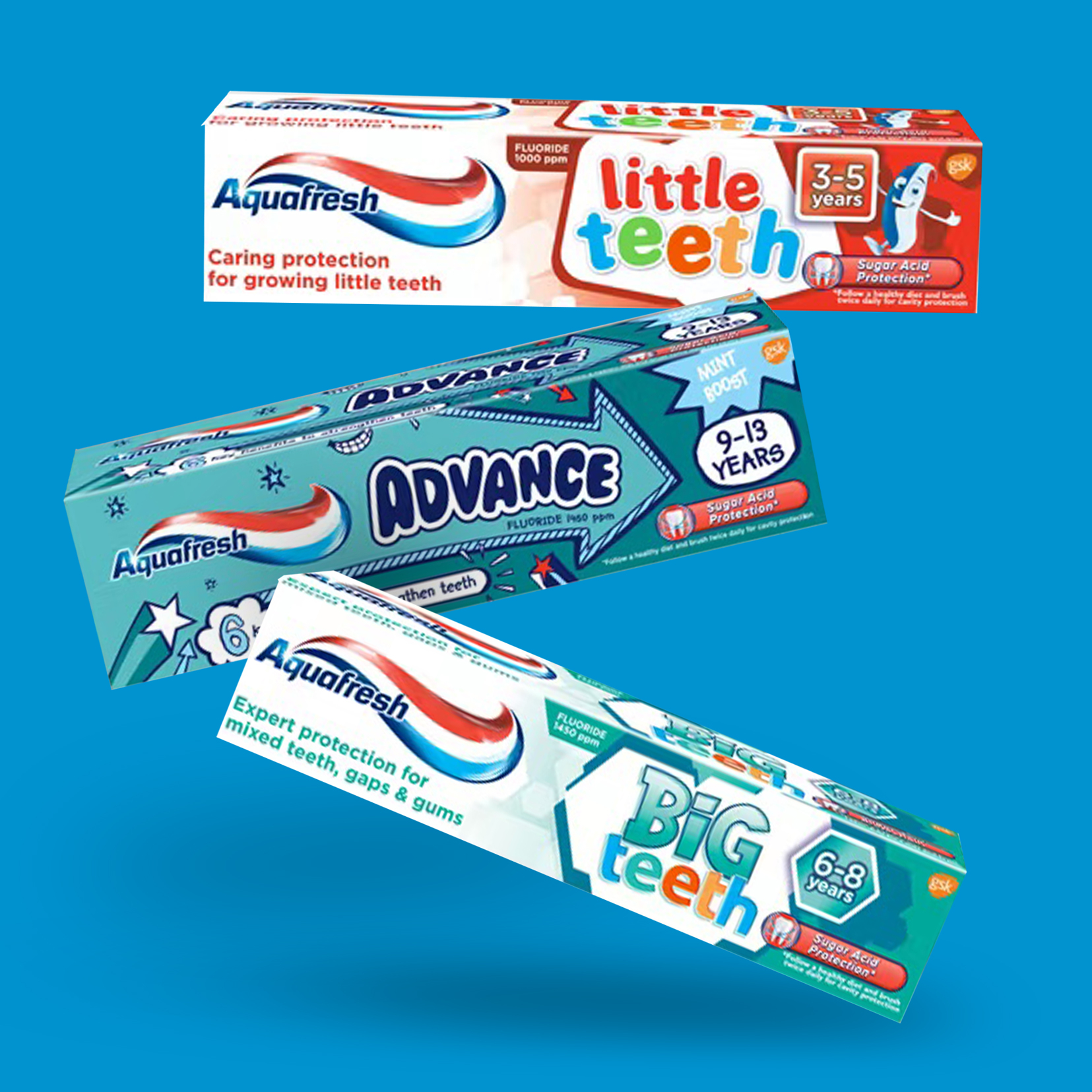 21% off on Aquafresh 6x 50ml Kids Toothpastes | OneDayOnly