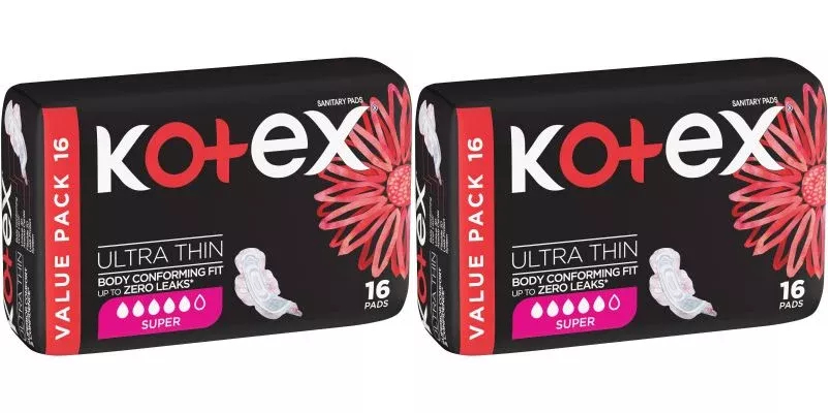 Kotex 2x 16's Super Ultra Thin Pads | OneDayOnly