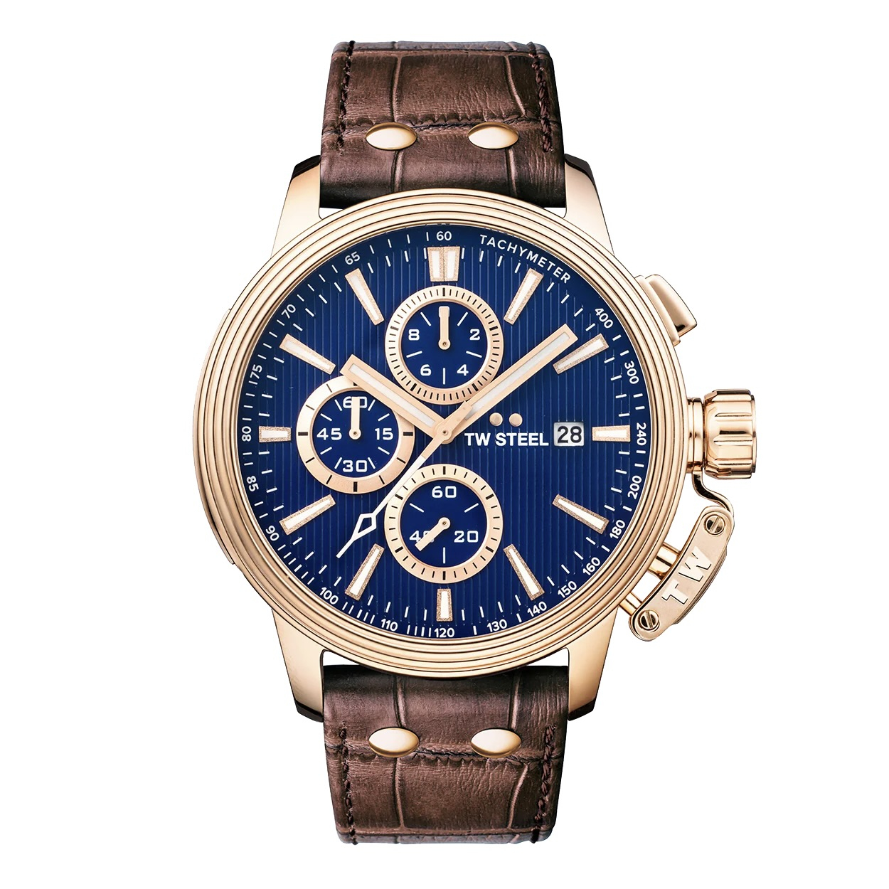 55% off on 48mm CEO Adesso Brown Leather Watch | OneDayOnly