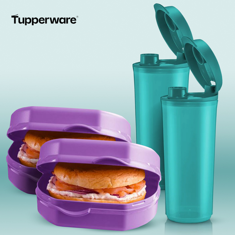54% off on Tupperware 2x On The Go Lunch Sets | OneDayOnly