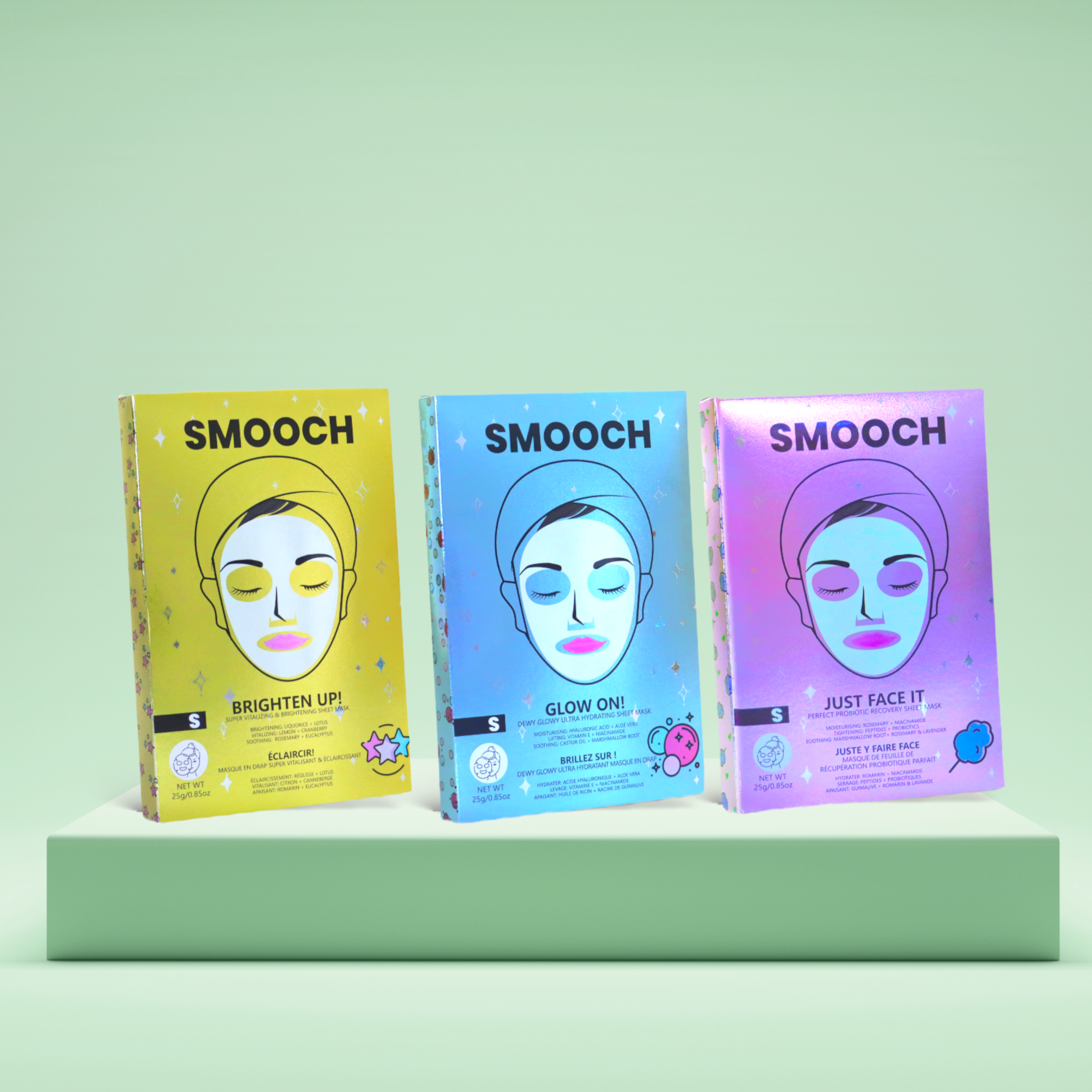 56% off on SMOOCH 3x 3's Mask Trilogy | OneDayOnly