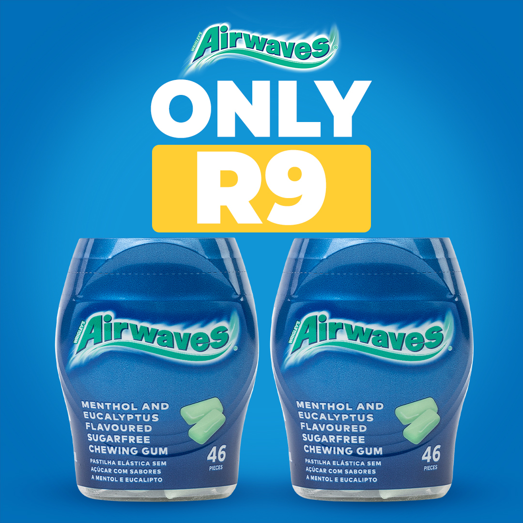 92% off on Airwaves 2x 64g Chewing Gum Bottles | OneDayOnly