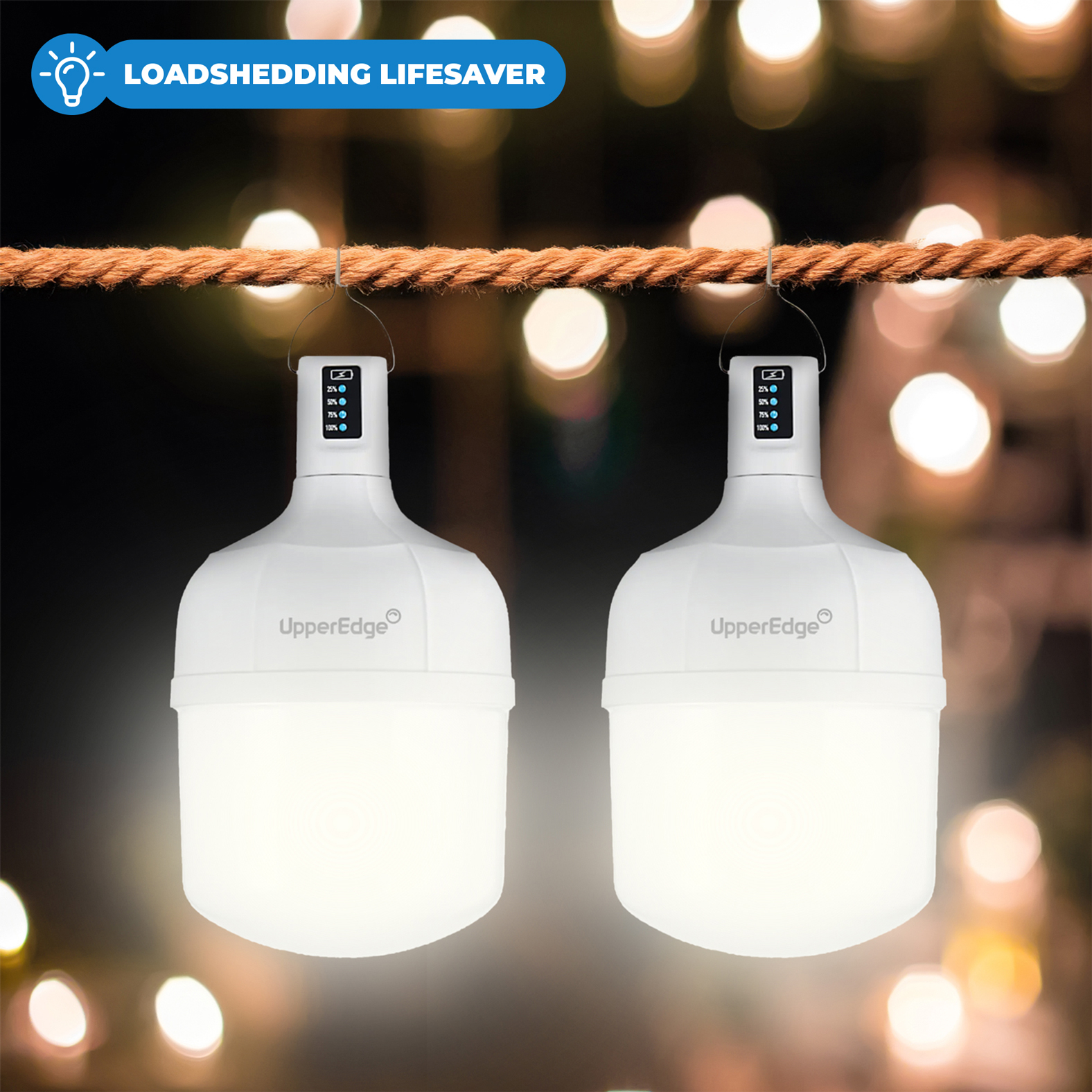 38% off on 2 or 4x 38W Rechargeable LED Lights | OneDayOnly