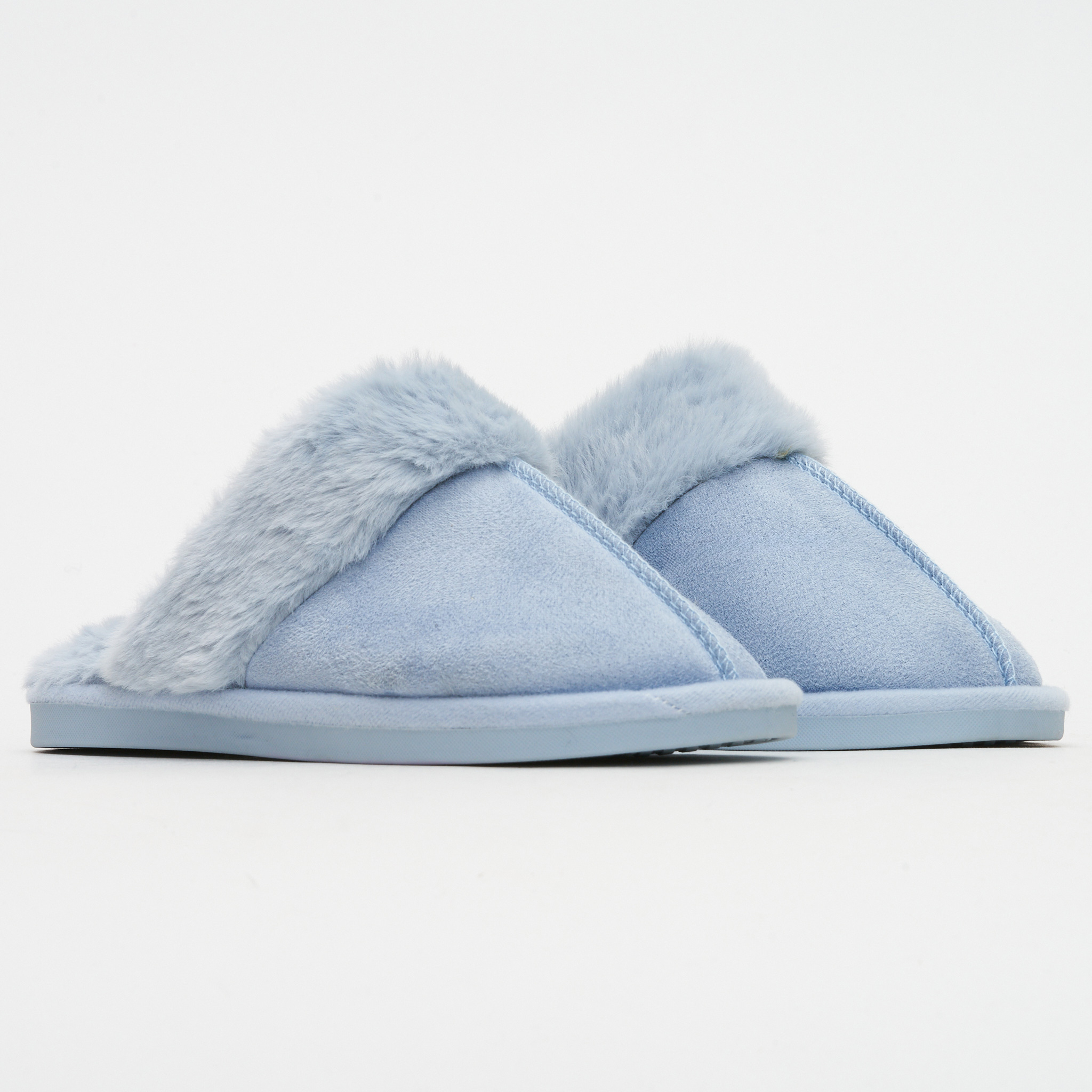 40% off on Ladies Fluffy Mule Slip-On Slippers | OneDayOnly