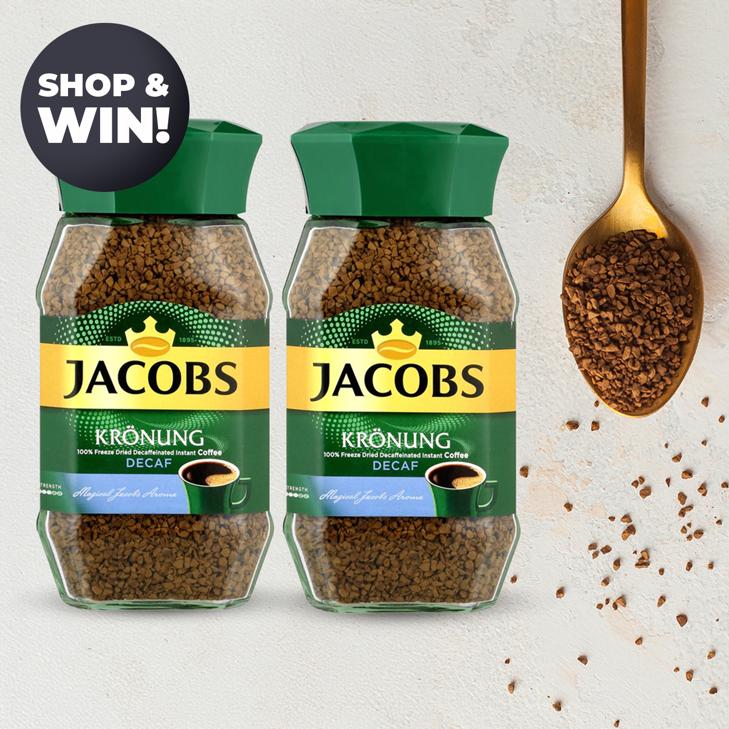 20% off on Jacobs 2x 200g DECAF Coffee Jars | OneDayOnly