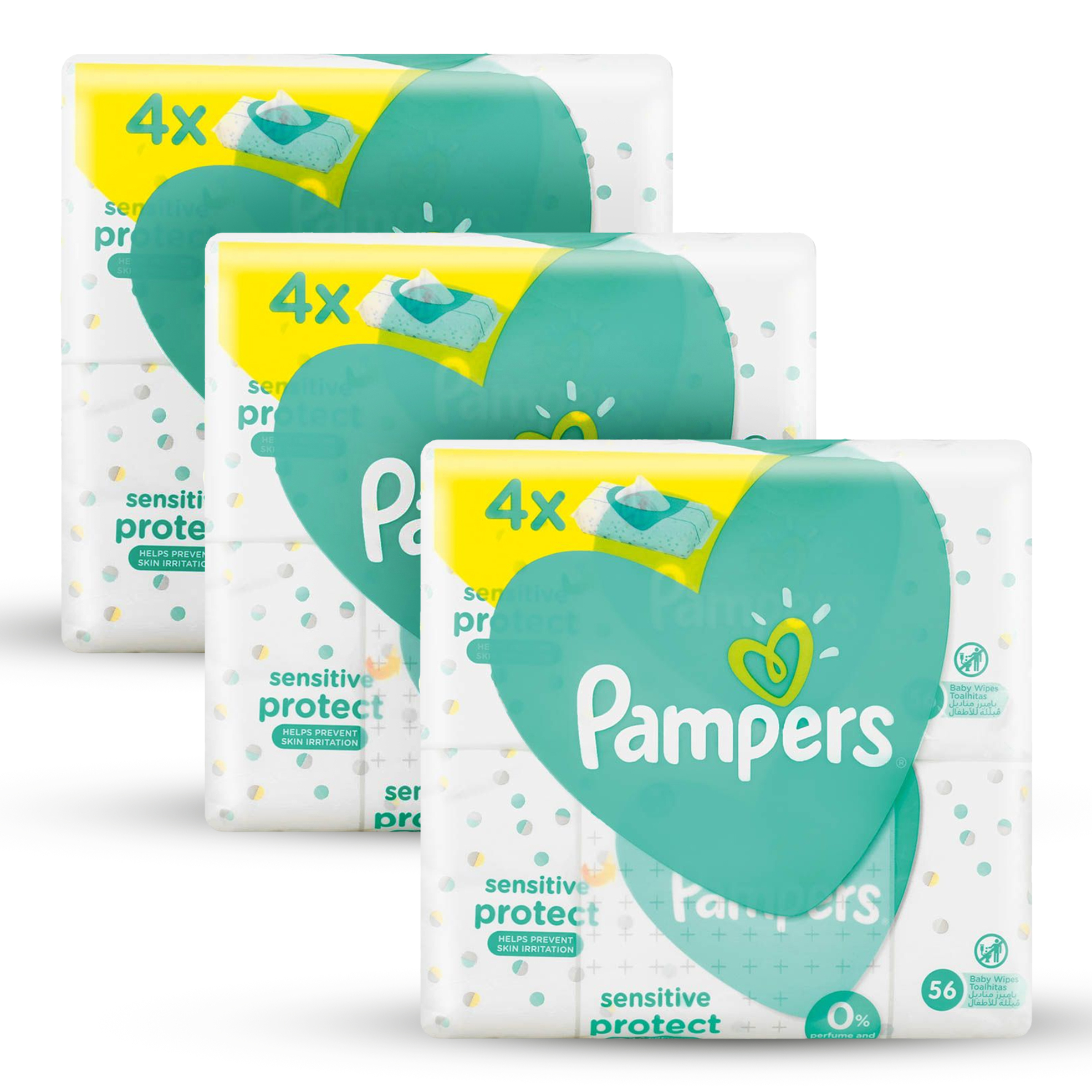 Pampers 3x 224's Sensitive Protect Baby Wipes | OneDayOnly