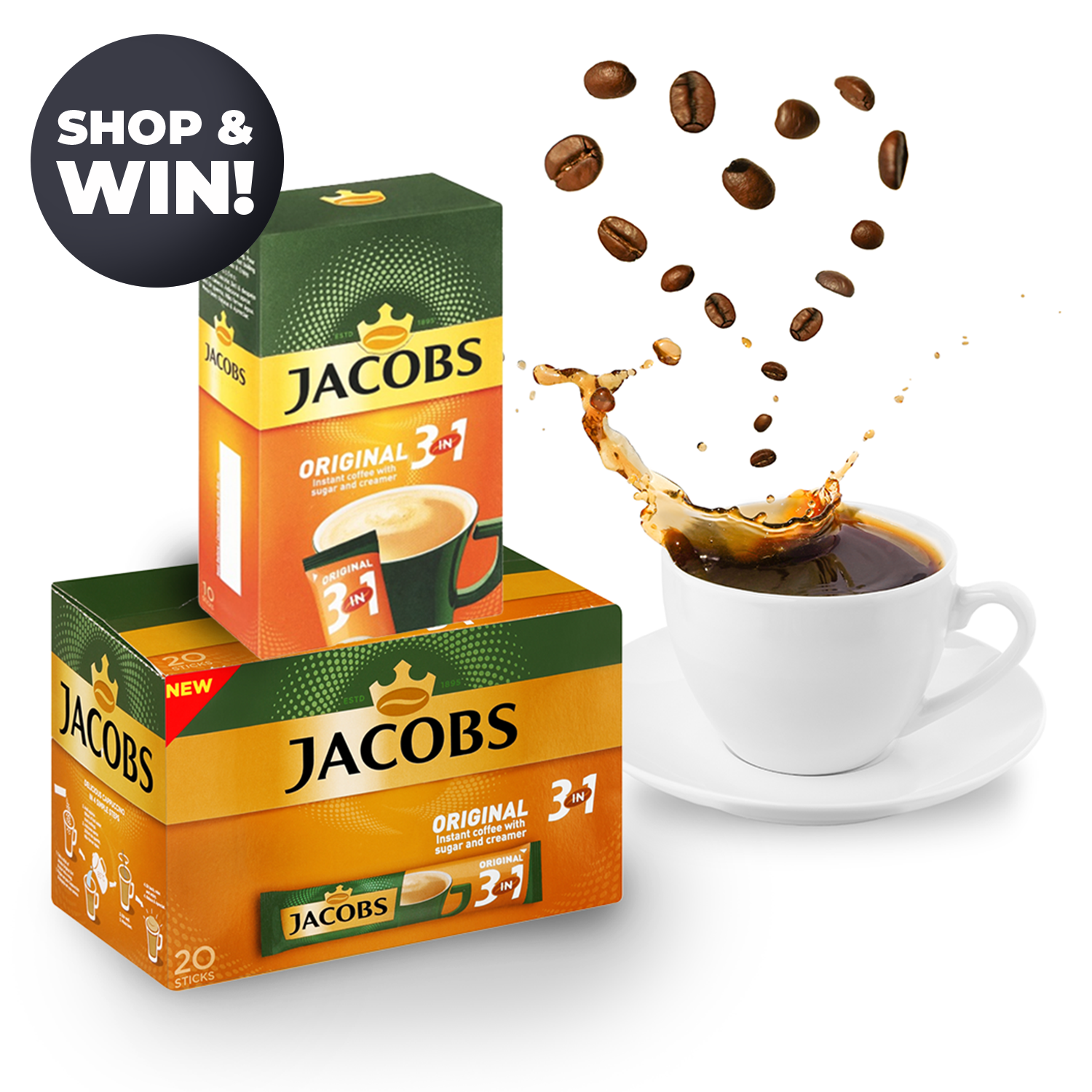 17% off on Jacobs 3x 3-in-1 Instant Coffees | OneDayOnly