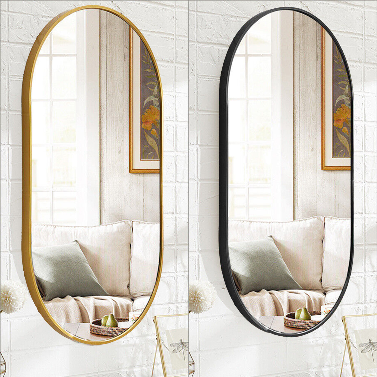64% off on Espejo Pill Framed Mirror Set | OneDayOnly