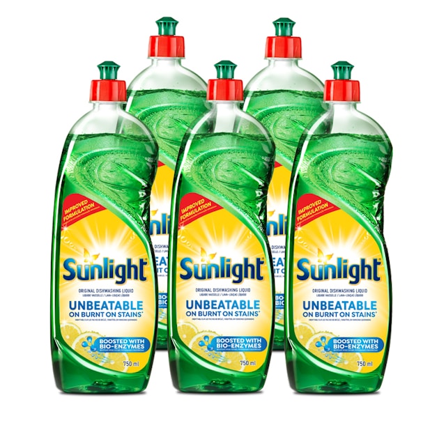 Sunlight 5x 750ml Lemon Dishwashing Liquids | OneDayOnly
