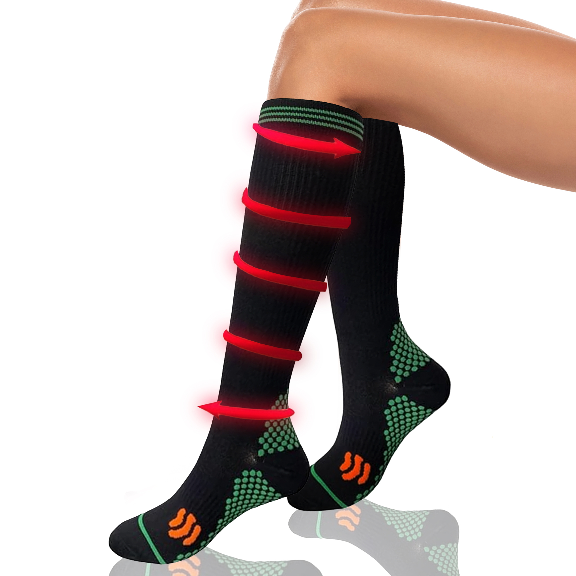 43% off on 2x Pairs of Compression Socks | OneDayOnly