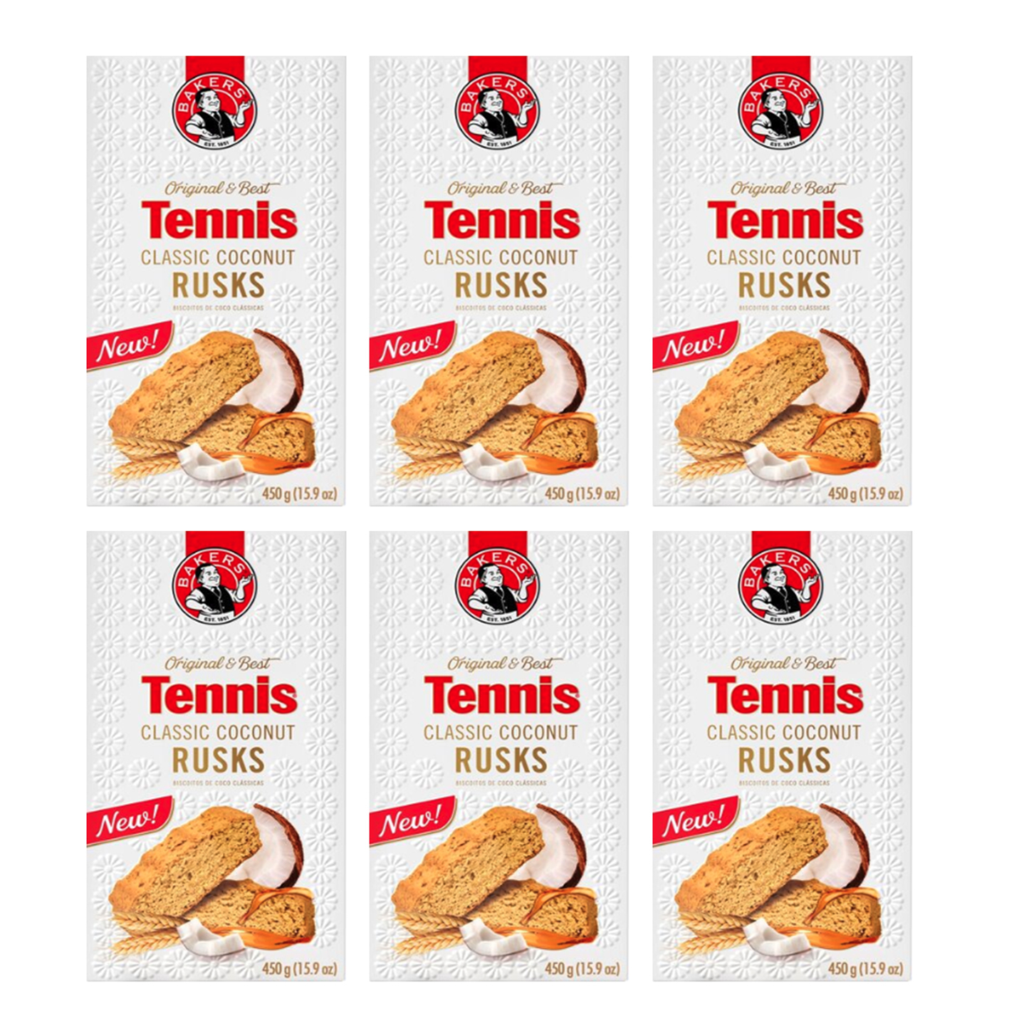 Bakers 6x 450g Assorted Rusks | OneDayOnly