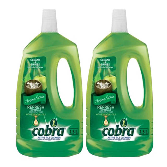 Cobra 2x 1.5L Aroma Tile Cleaners | OneDayOnly