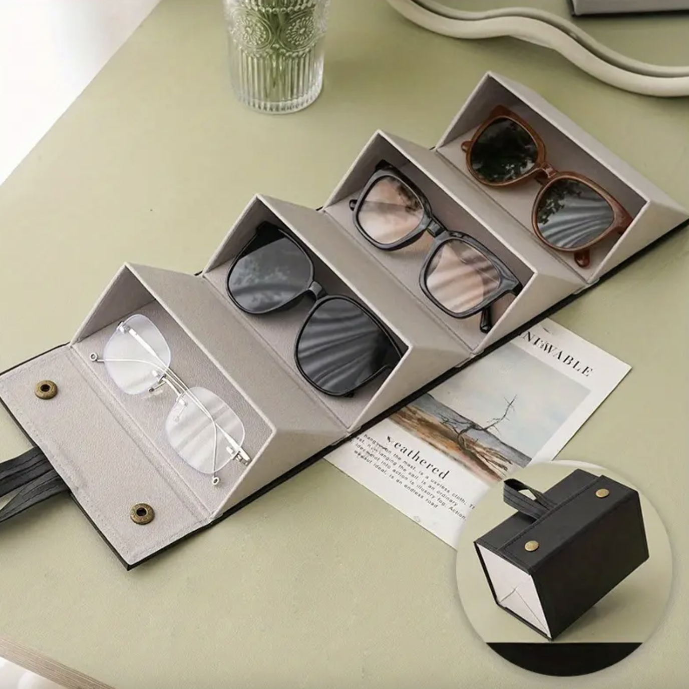 62% off on 2x Roll-Up Sunglasses Organisers | OneDayOnly