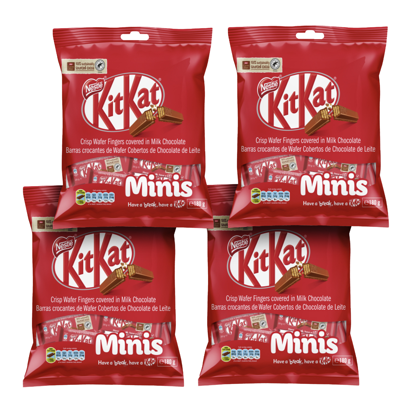 Nestlé 4x Chocolate Mini Bags | OneDayOnly