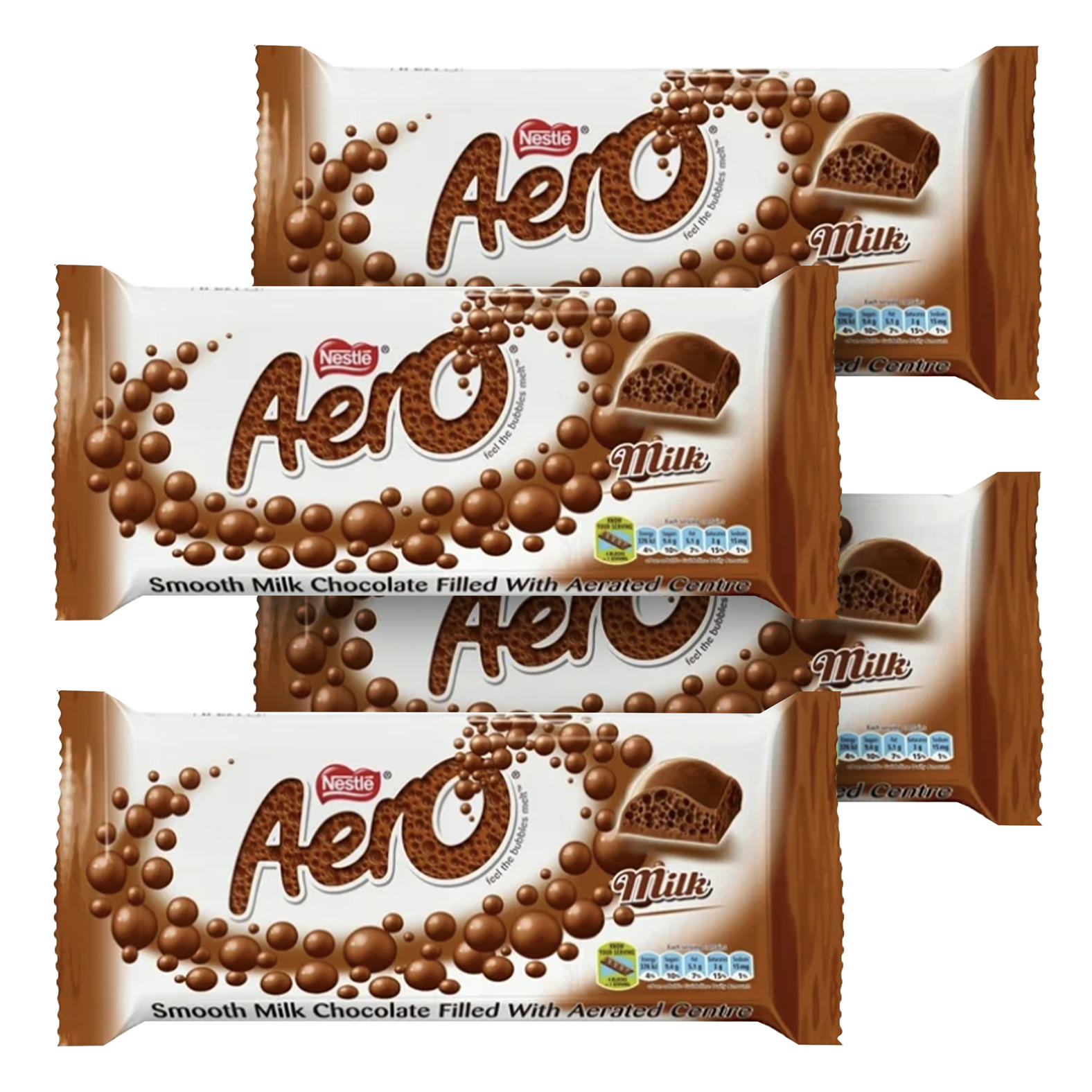 Nestlé 4x 135g Aero Chocolate Slabs | OneDayOnly