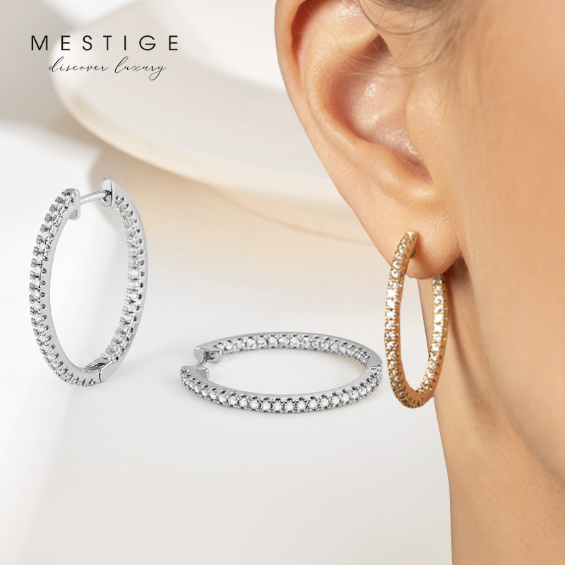 70% off on Mestige Eternal Hoop Earrings | OneDayOnly