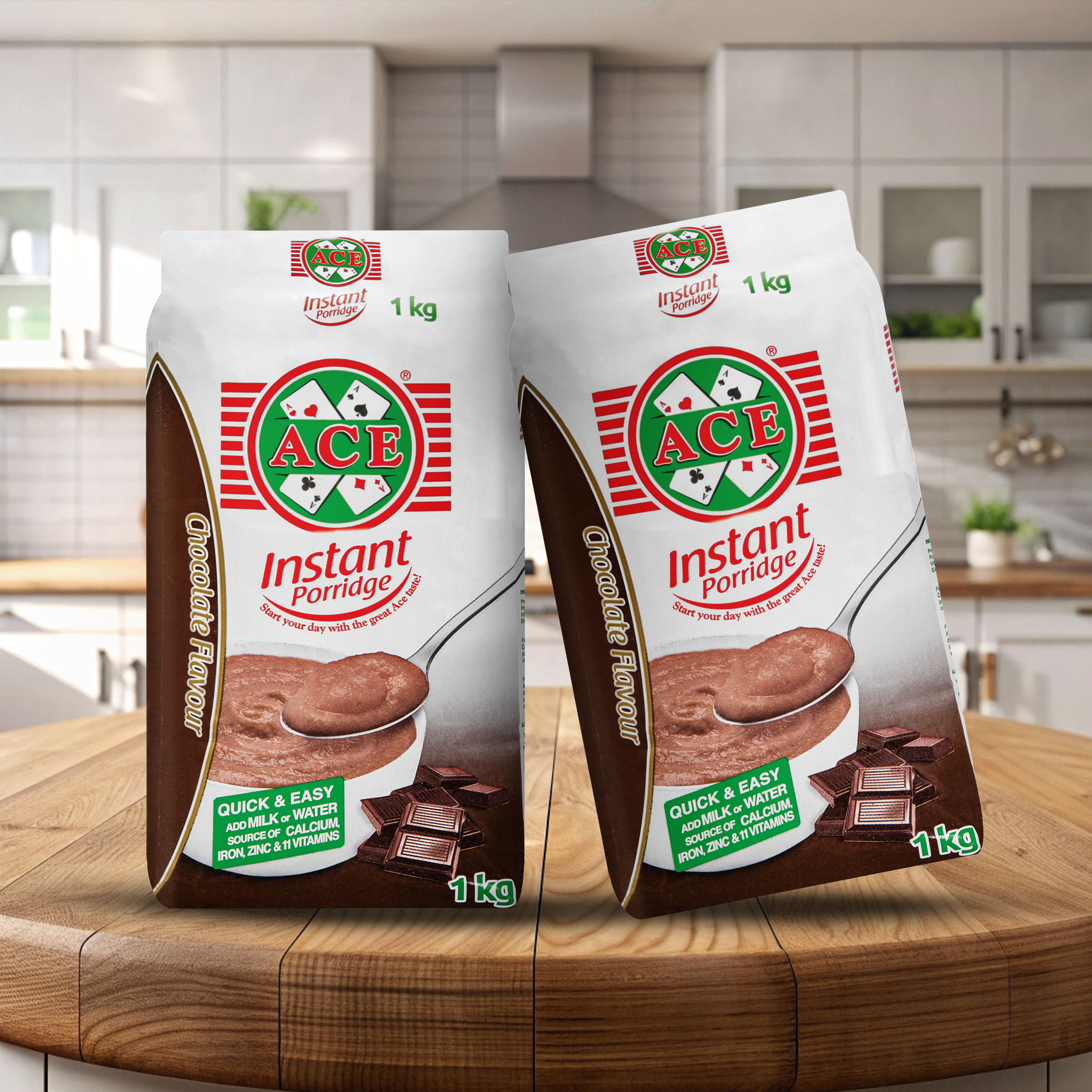 62% off on ACE 2x 1kg Instant Porridge | OneDayOnly