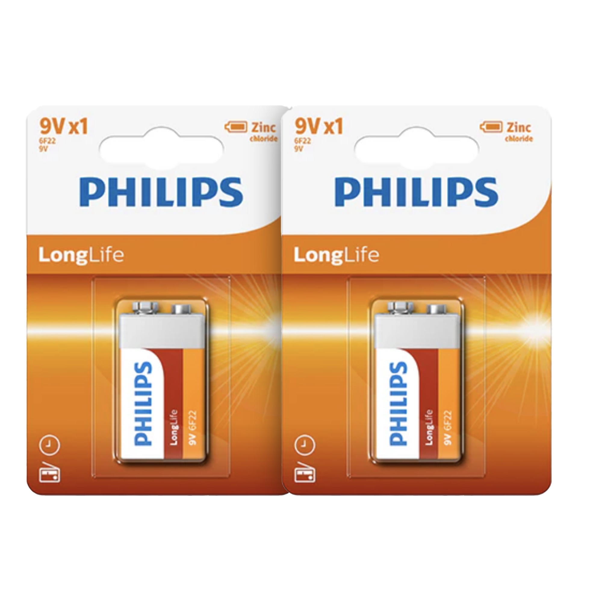 Philips 2x Long-Life Zinc Battery Packs | OneDayOnly
